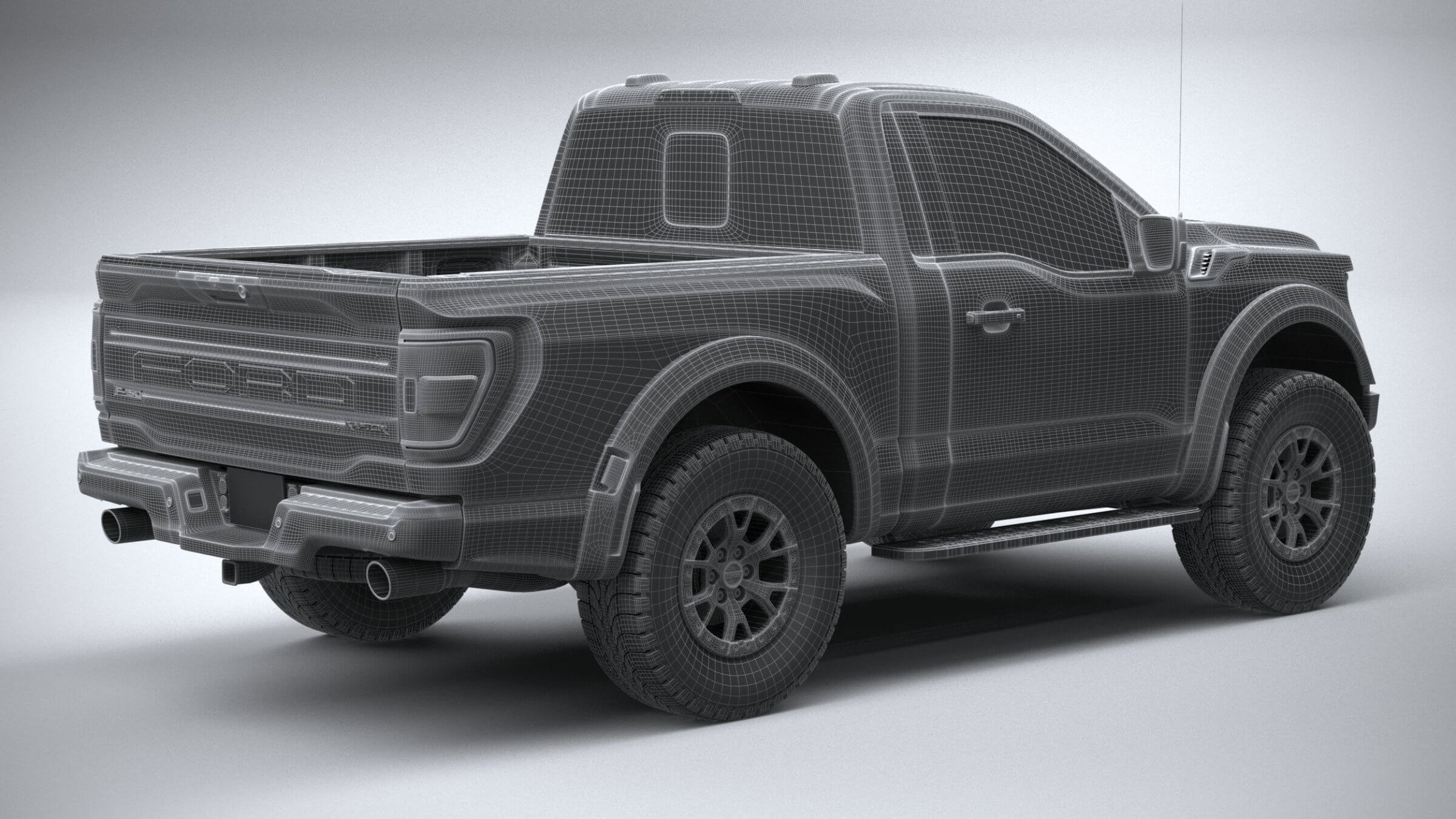 Ford F150 Raptor Regular Cab 2022 - 3D Model by SQUIR