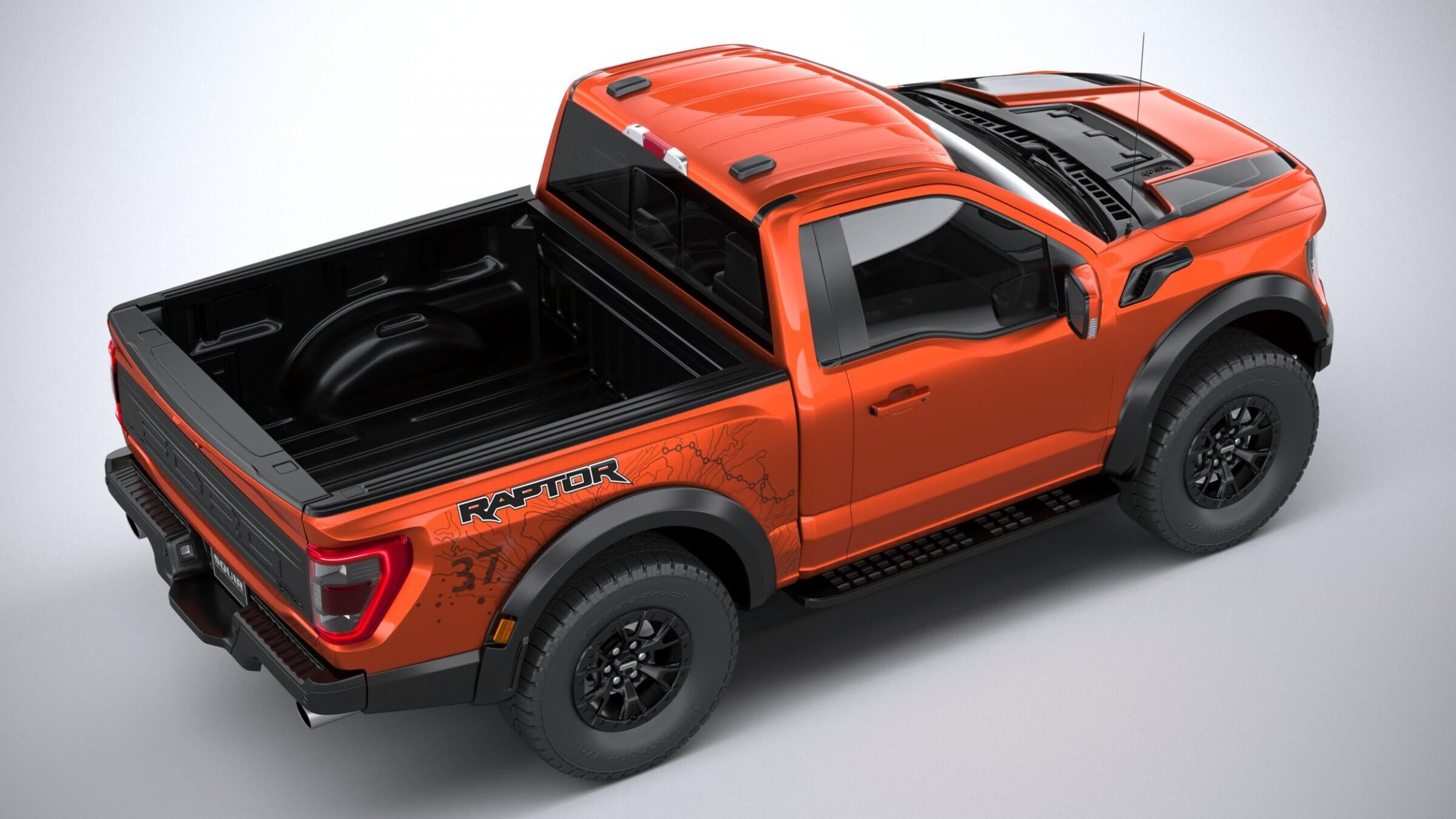 Ford F150 Raptor Regular Cab 2022 - 3D Model by SQUIR