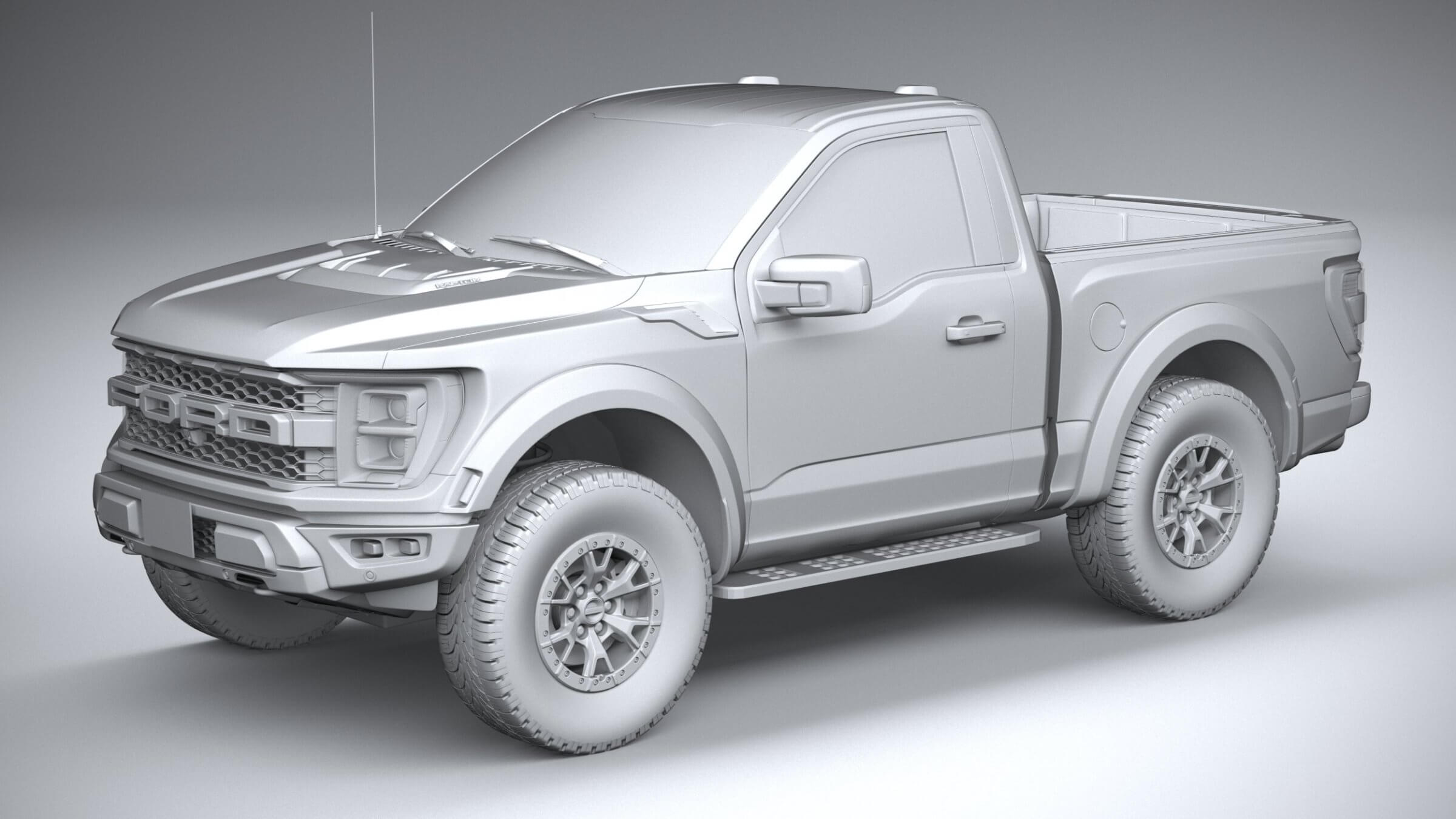 Ford F150 Raptor Regular Cab 2022 - 3D Model by SQUIR