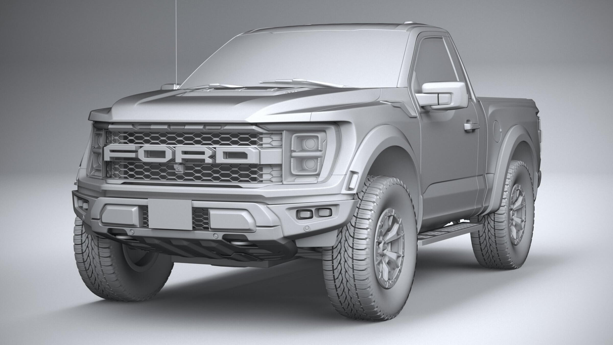 Ford F150 Raptor Regular Cab 2022 - 3D Model by SQUIR