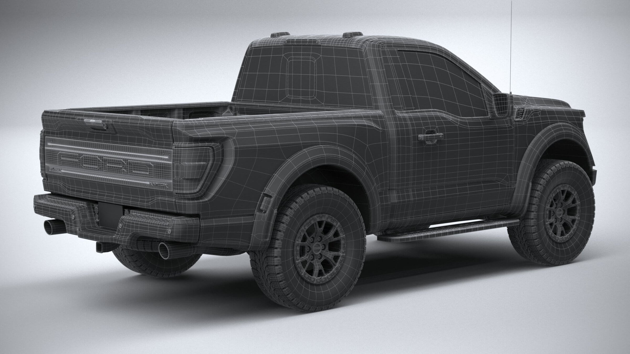 Ford F150 Raptor Regular Cab 2022 - 3D Model by SQUIR