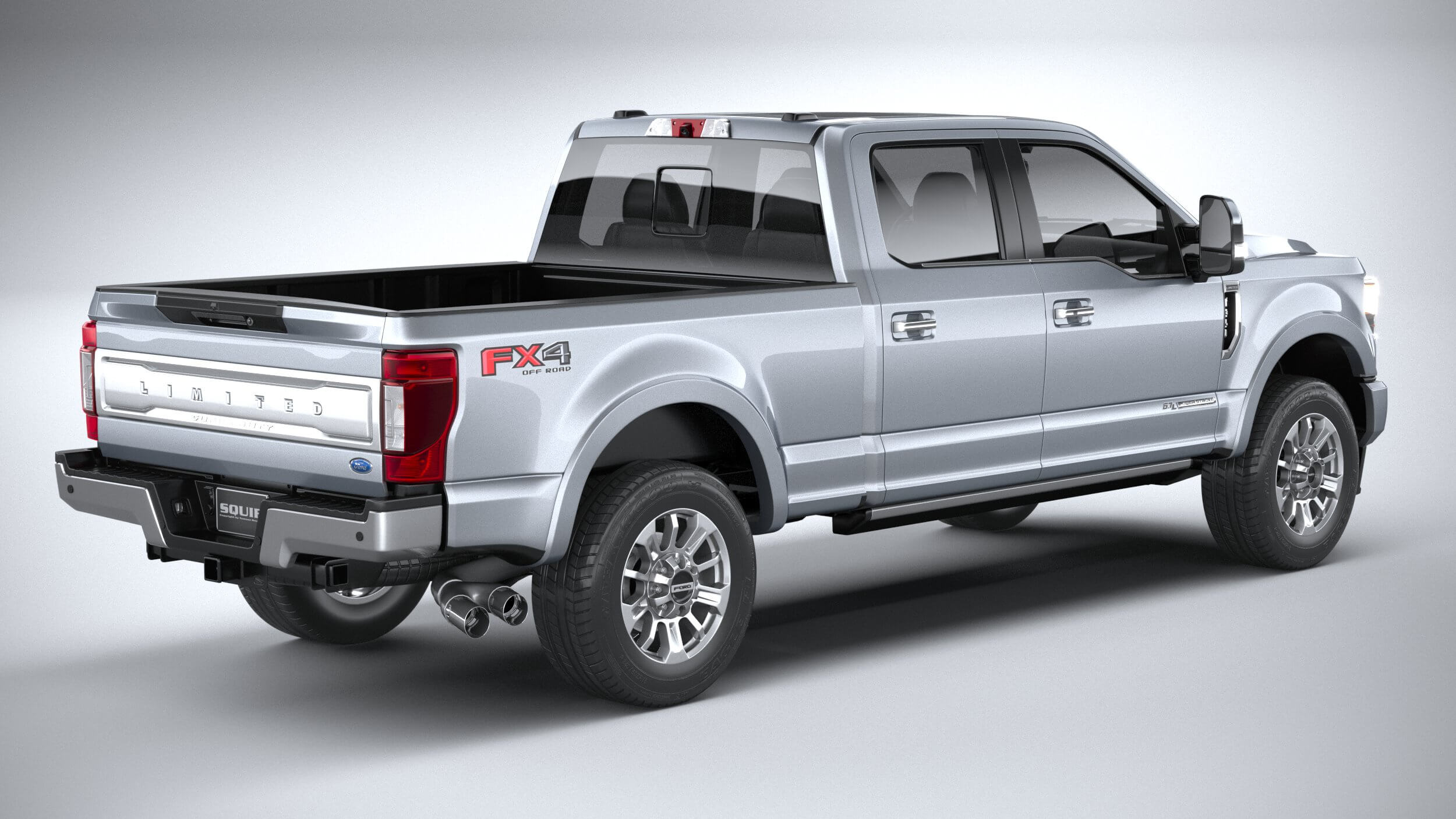 Ford F350 Superduty Limited Edition 2022 - 3D Model by SQUIR
