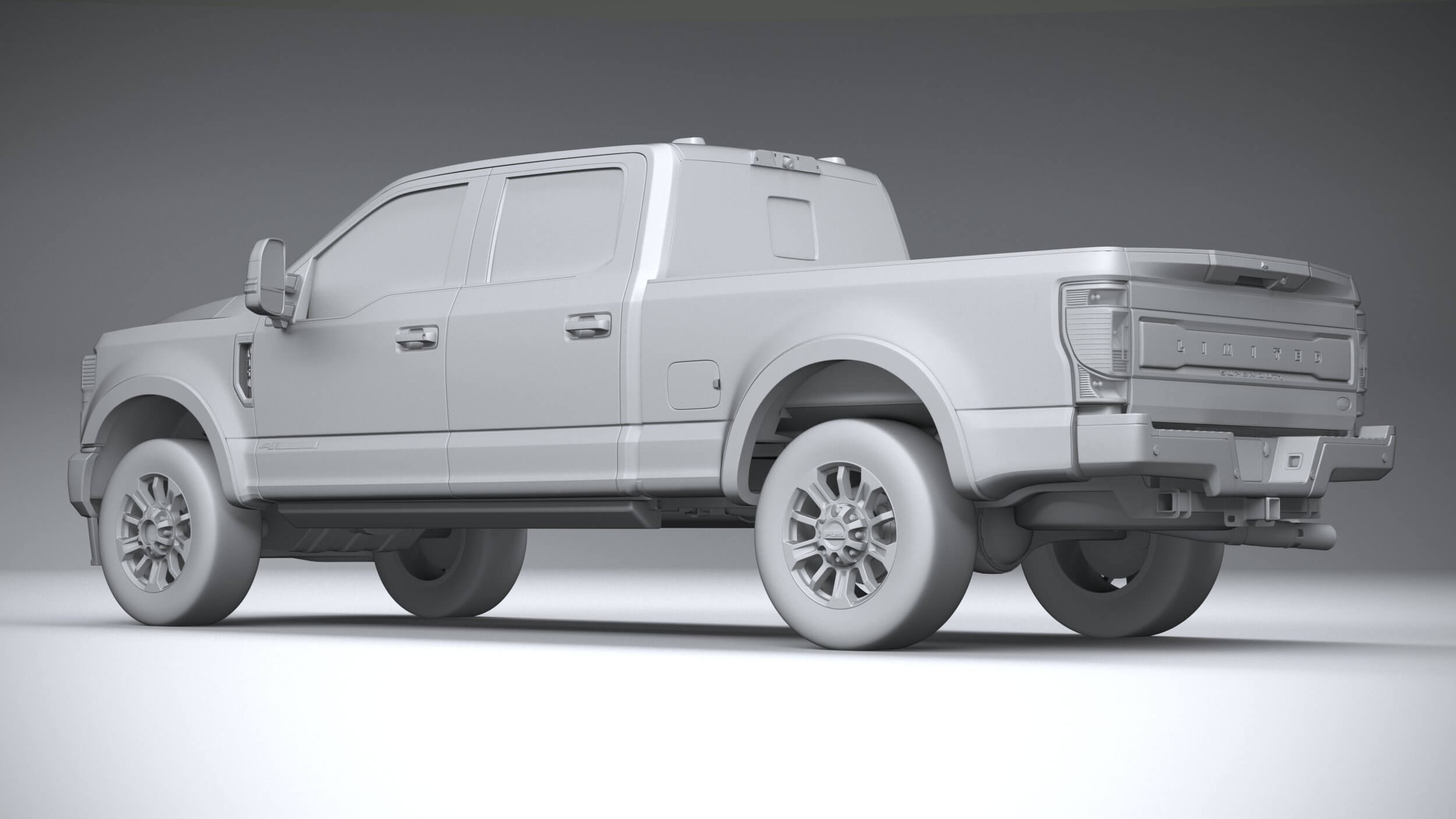 Ford F350 Superduty Limited Edition 2022 - 3D Model by SQUIR