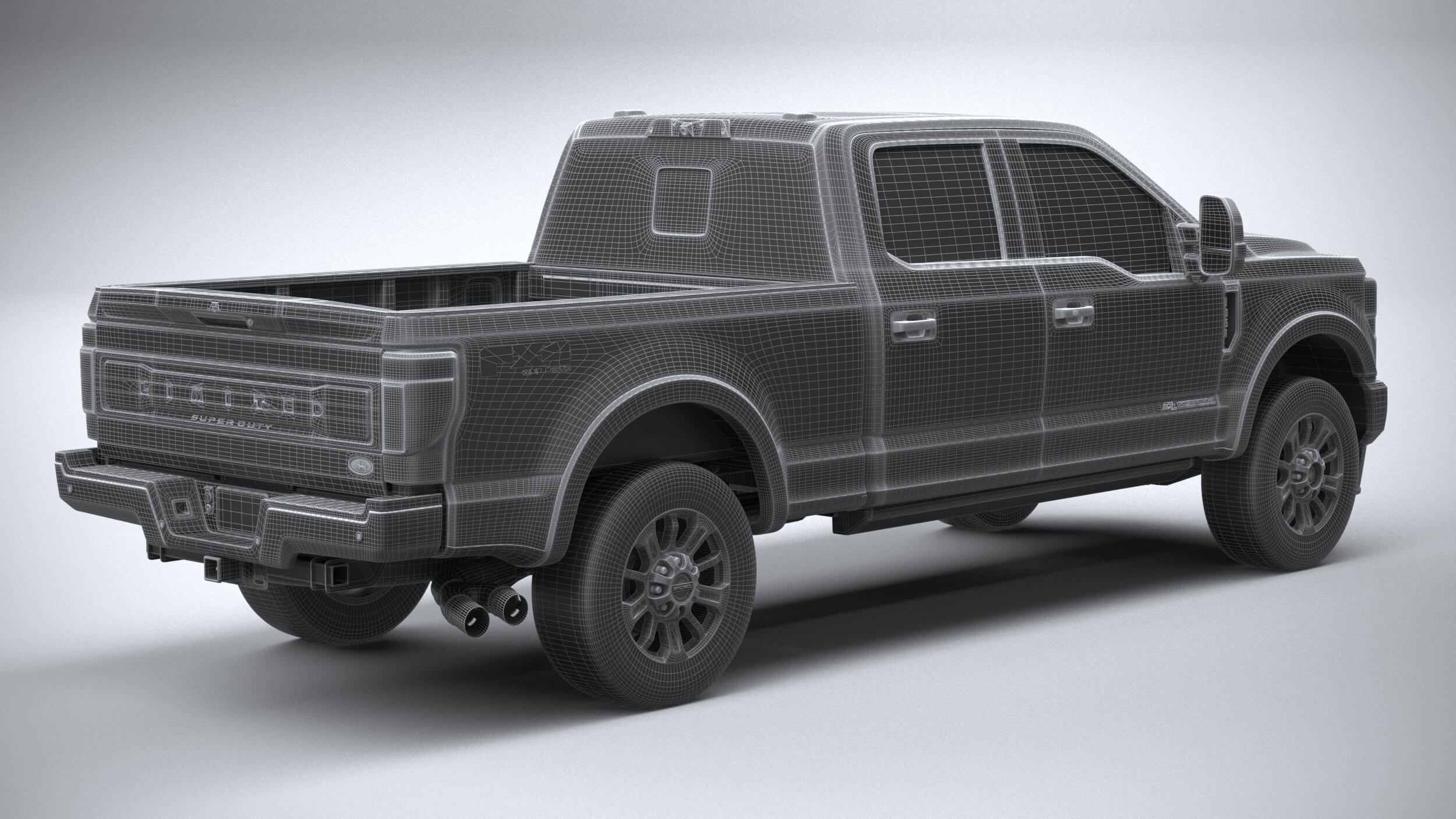 Ford F350 Superduty Limited Edition 2022 - 3D Model by SQUIR