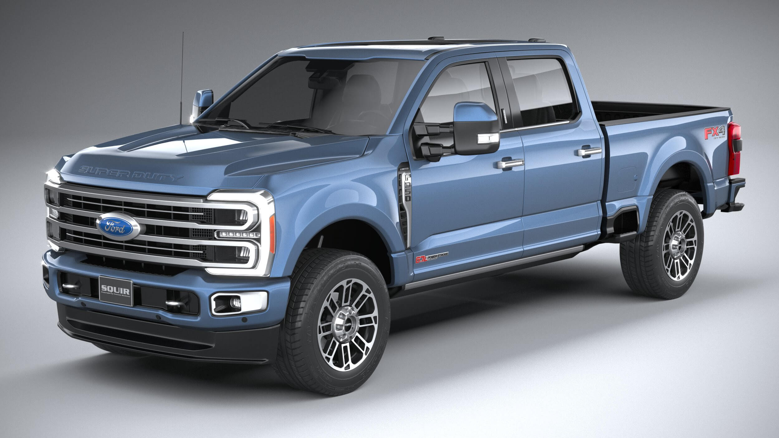 Ford F350 Superduty Limited Edition 2023 - 3D Model by SQUIR