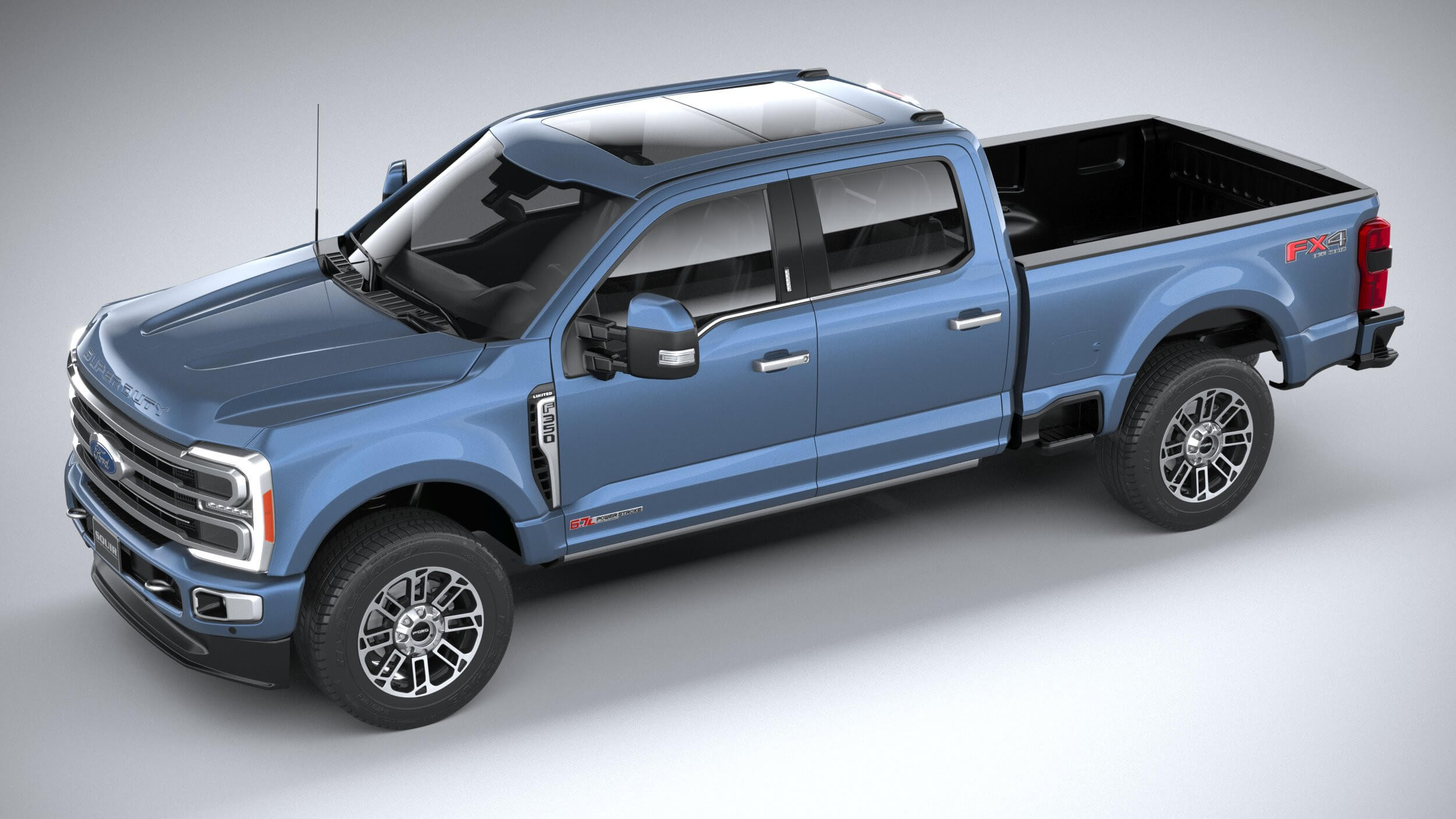 Ford F350 Superduty Limited Edition 2023 - 3D Model by SQUIR