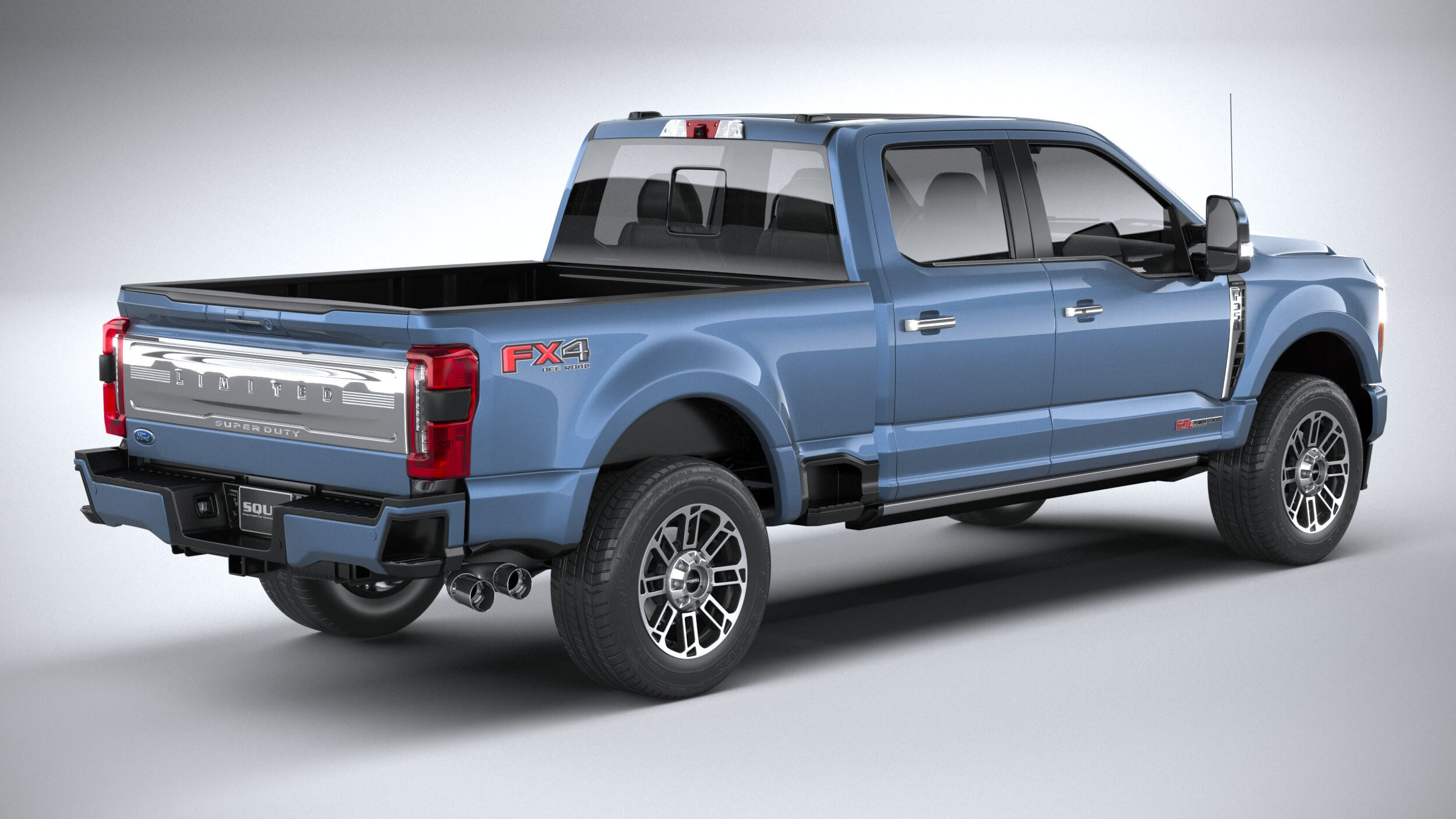 Ford F350 Superduty Limited Edition 2023 - 3D Model by SQUIR