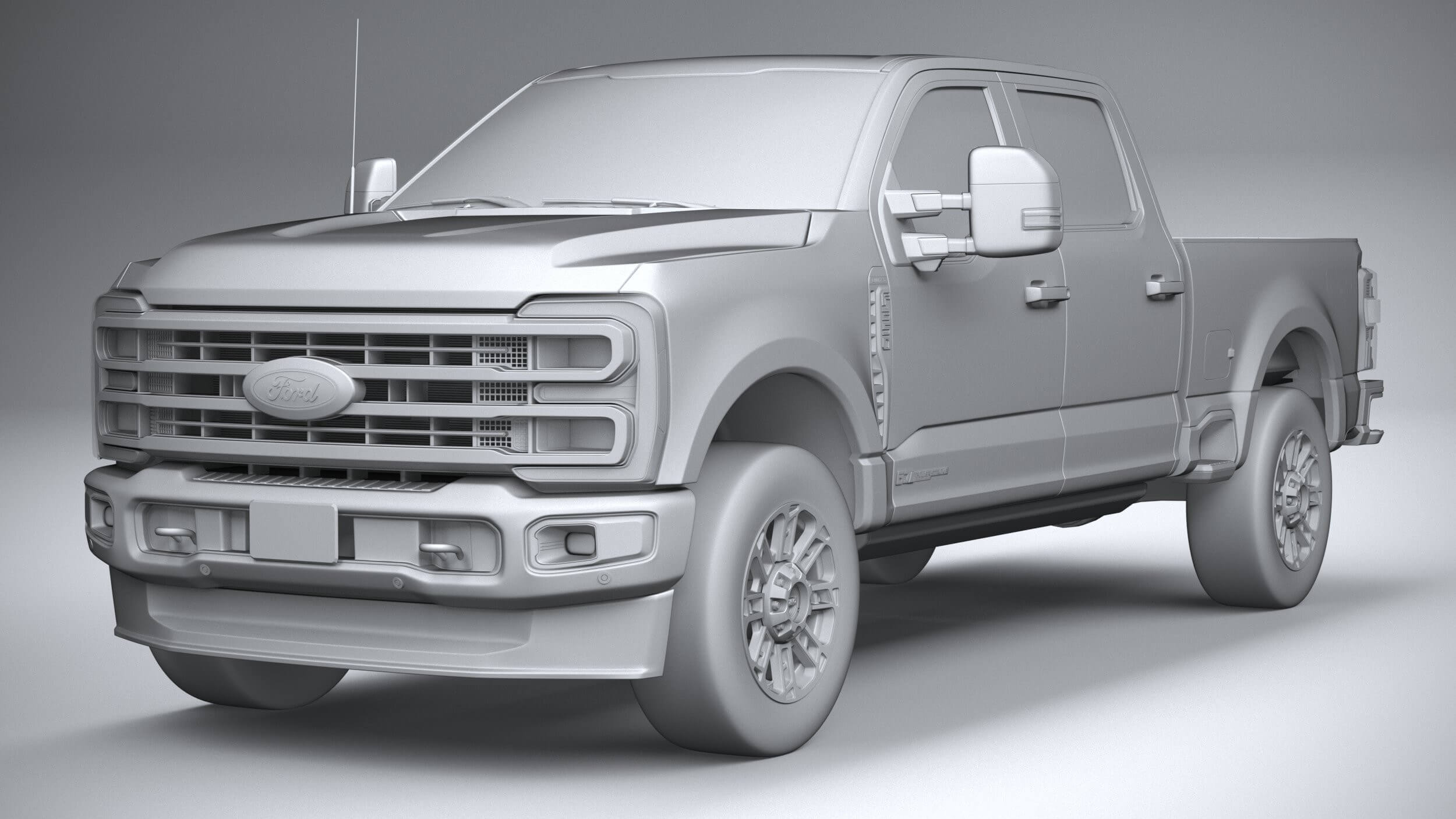 Ford F350 Superduty Limited Edition 2023 - 3D Model by SQUIR
