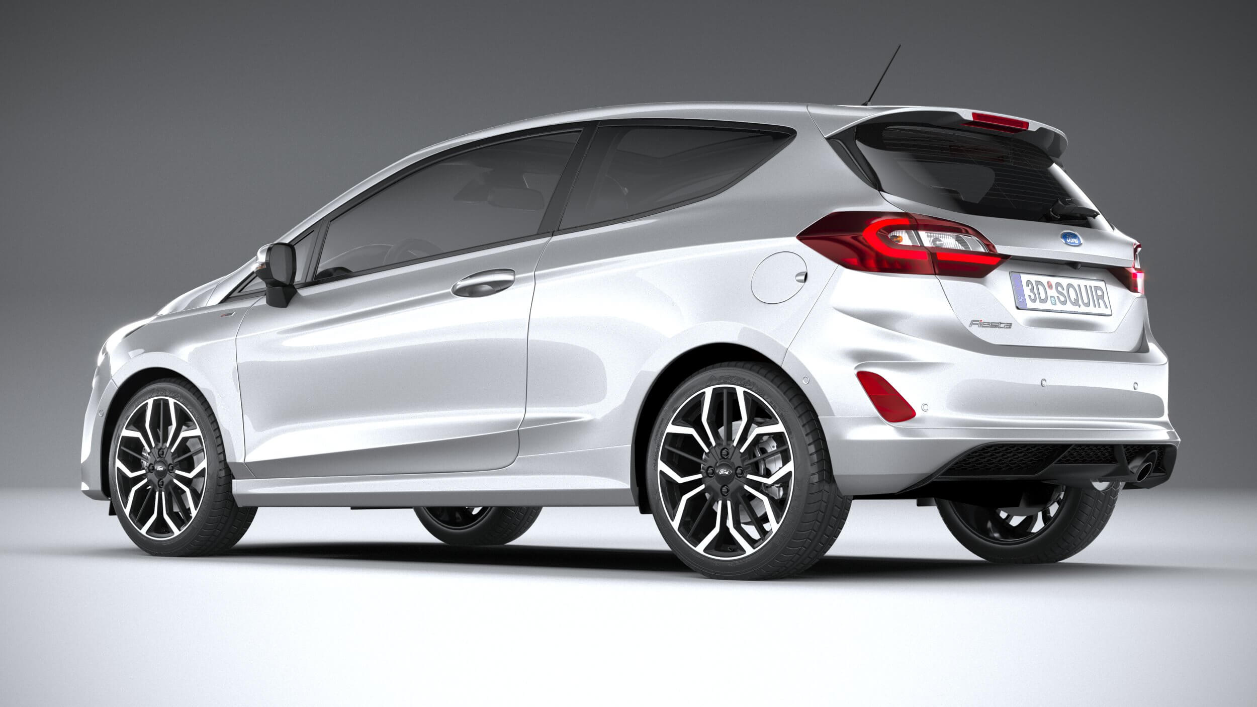 Ford Fiesta St-Line 3-Door 2022 3D Model by SQUIR