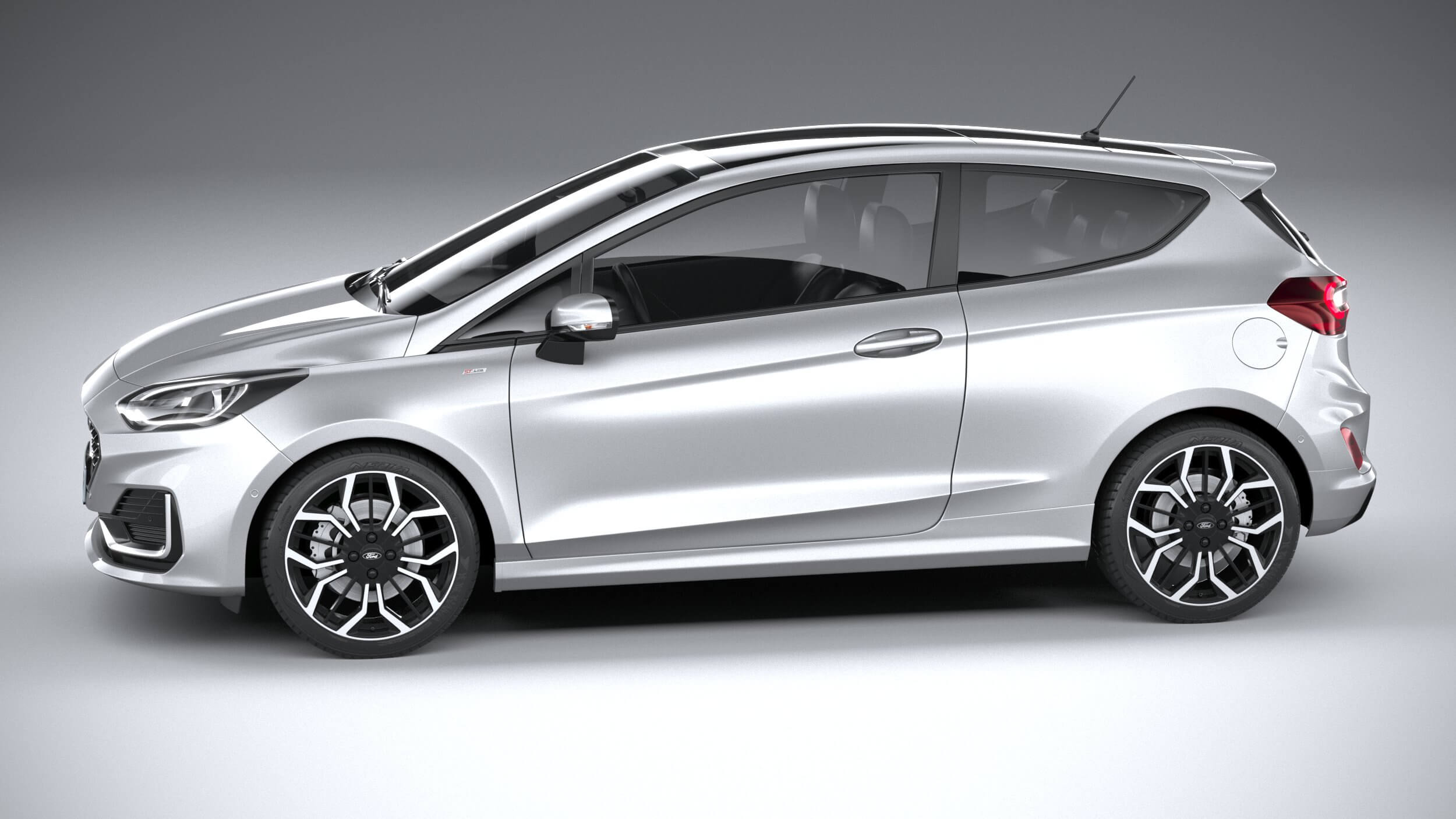 Ford Fiesta St-Line 3-Door 2022 3D Model by SQUIR