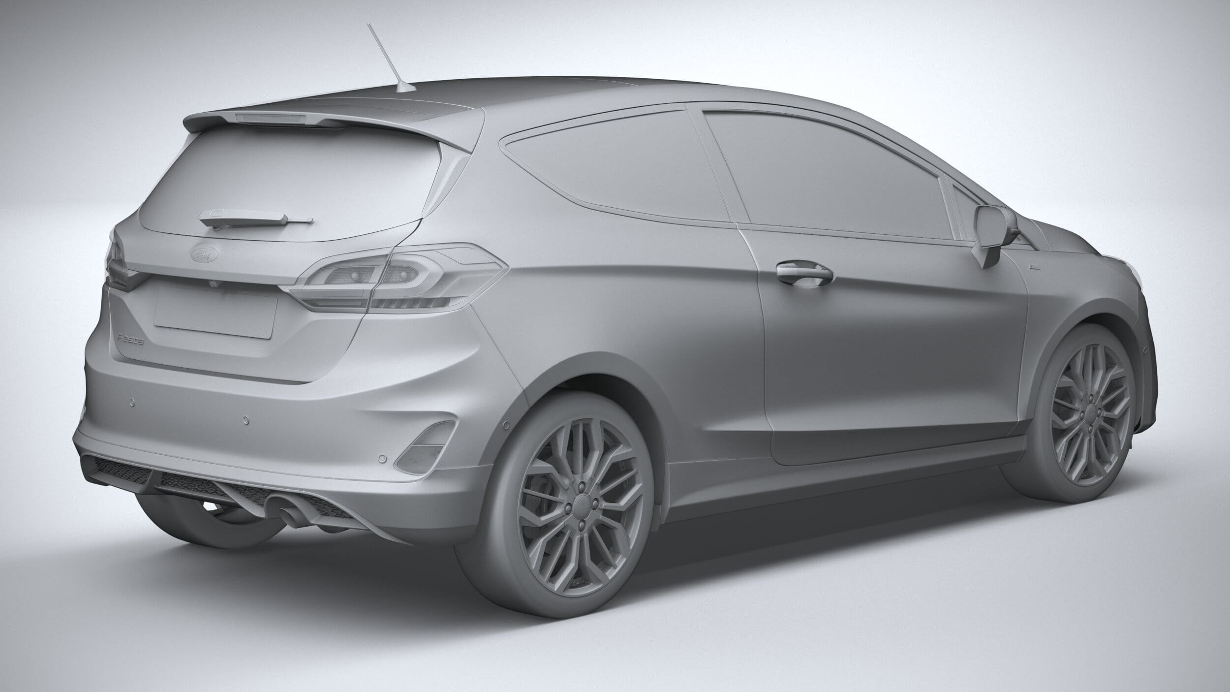 Ford Fiesta St-Line 3-Door 2022 3D Model by SQUIR