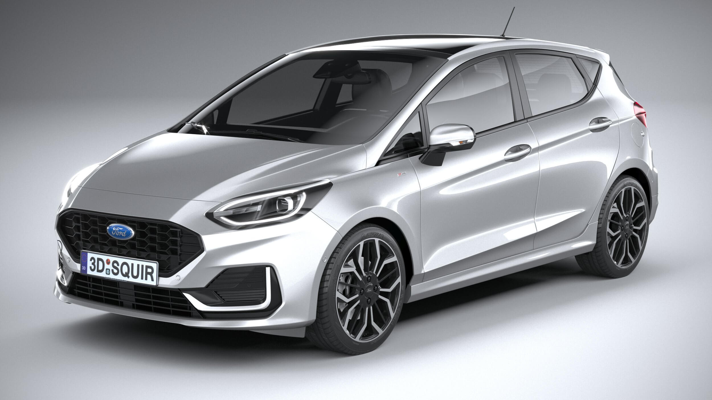 Ford Fiesta St-Line 5-Door 2022 3D Model by SQUIR