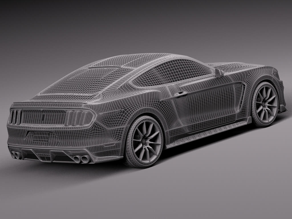 Ford Mustang GT350 Shelby 2016 - 3D Model by SQUIR