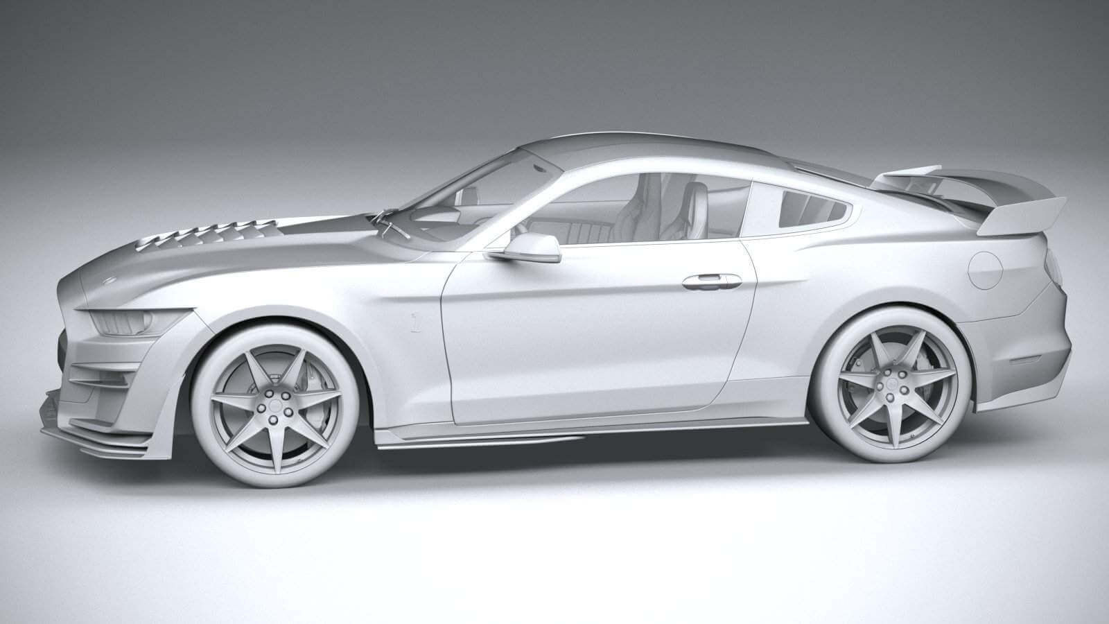 Ford Mustang GT500 Shelby 2020 - 3D Model by SQUIR