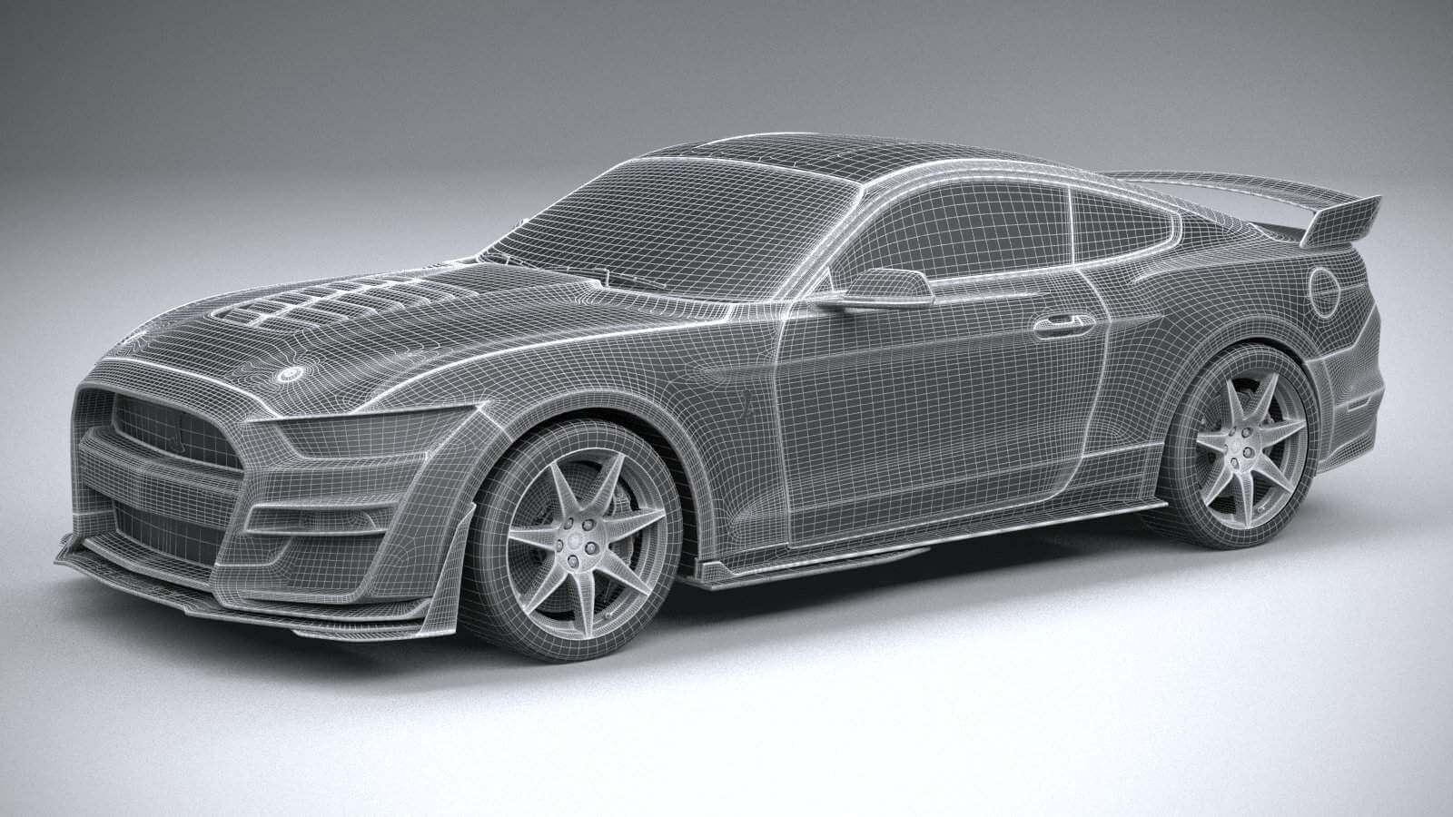 Ford Mustang GT500 Shelby 2020 - 3D Model by SQUIR
