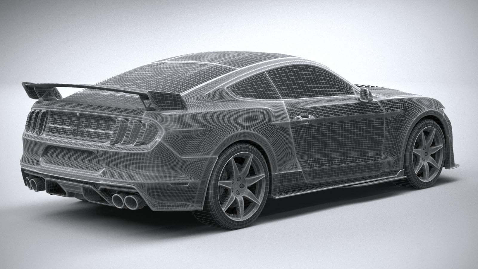 Ford Mustang GT500 Shelby 2020 - 3D Model by SQUIR