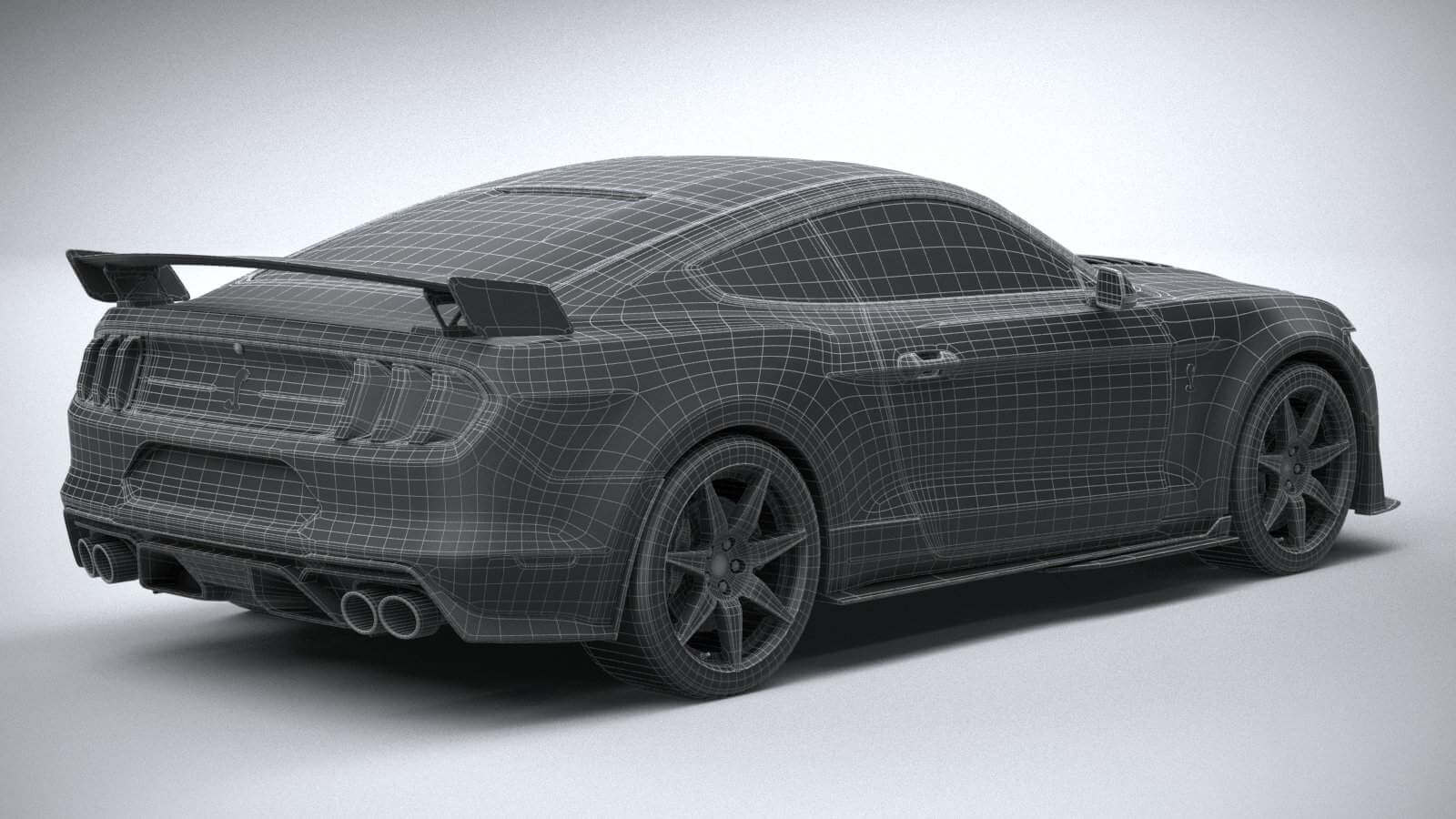 Ford Mustang GT500 Shelby 2020 - 3D Model by SQUIR