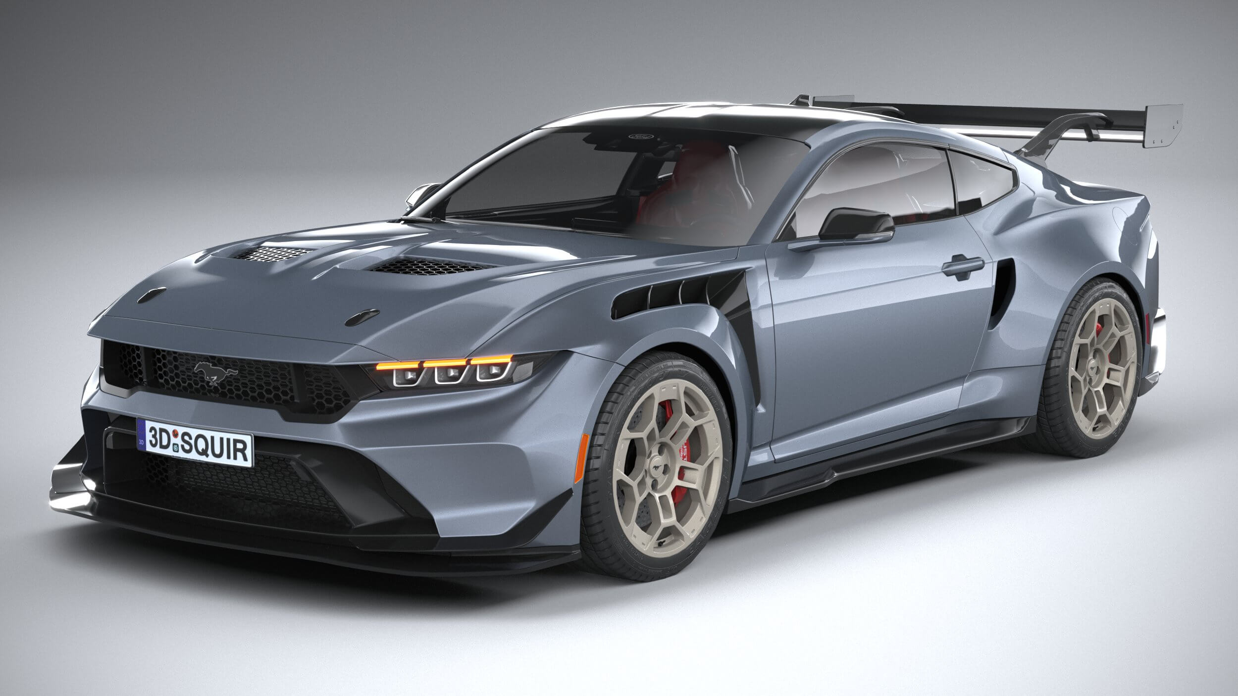 Ford Mustang GTD 2025 Low Poly - 3D Model by SQUIR