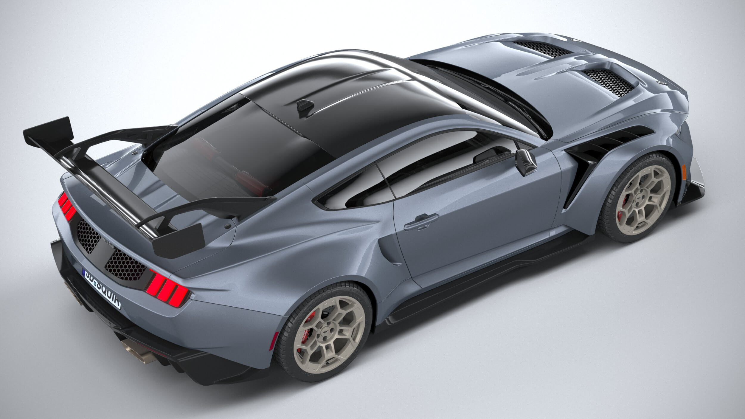 Ford Mustang GTD 2025 Low Poly - 3D Model by SQUIR