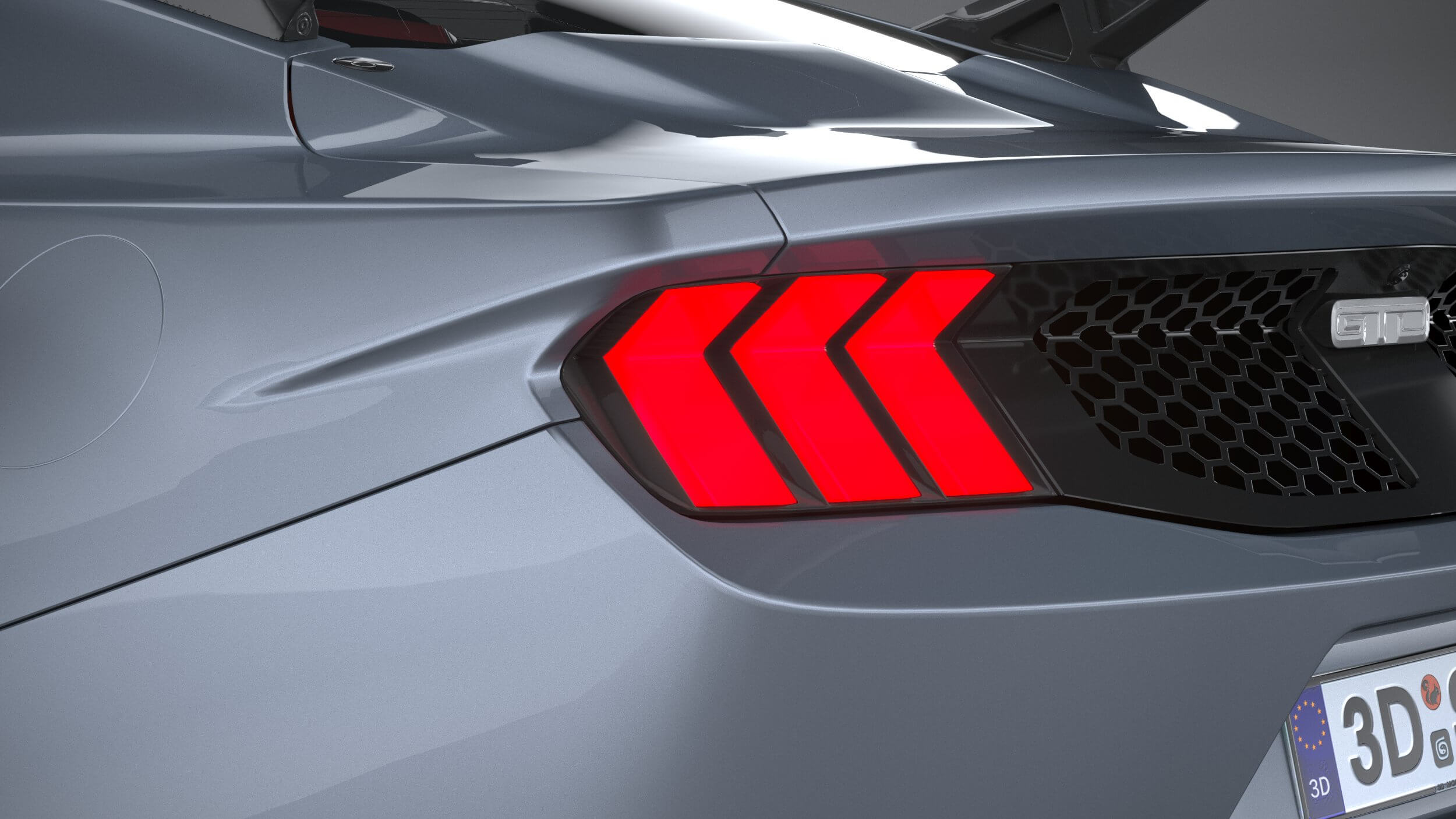 Ford Mustang GTD 2025 Low Poly - 3D Model by SQUIR