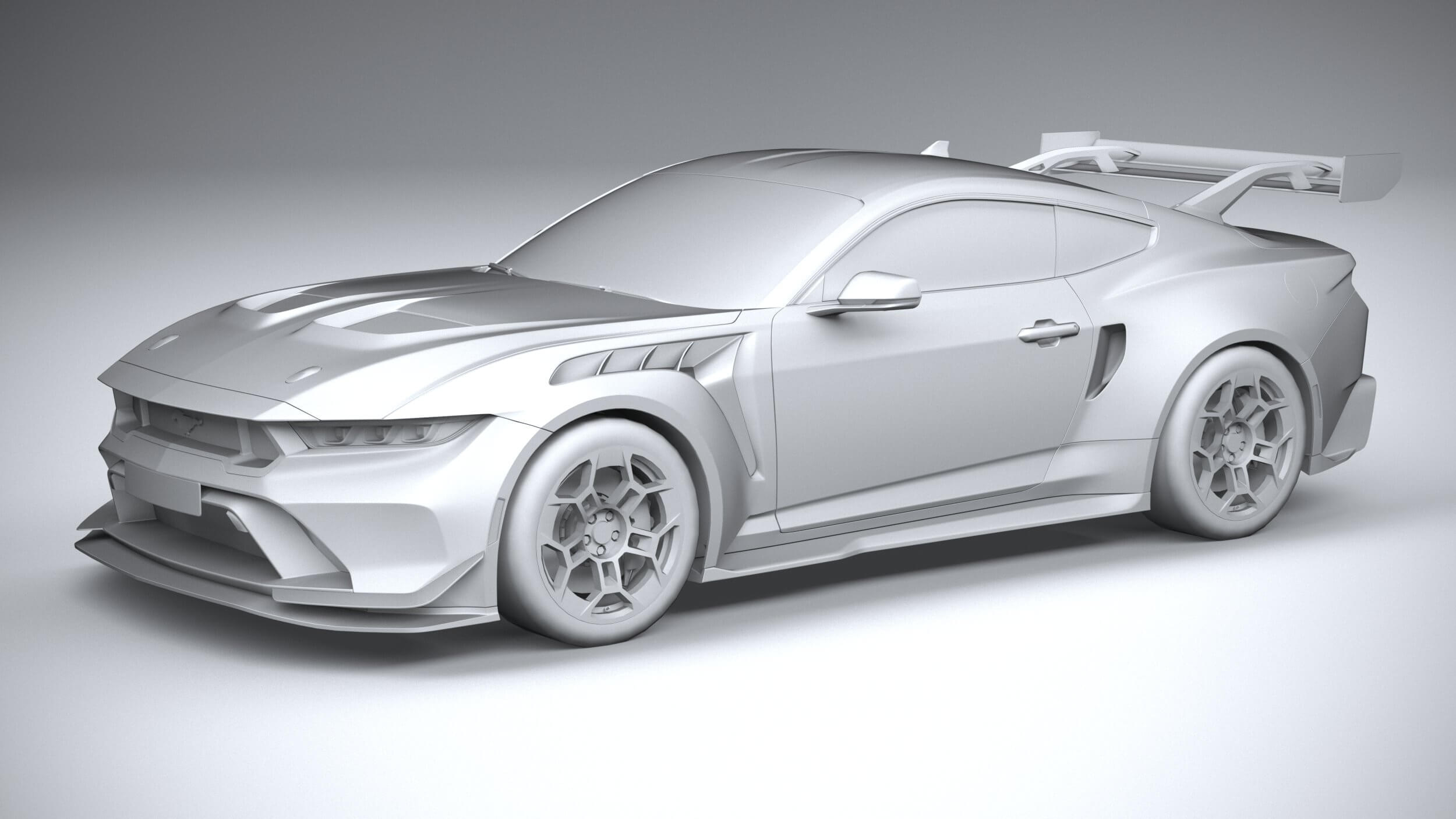 Ford Mustang GTD 2025 Low Poly - 3D Model by SQUIR