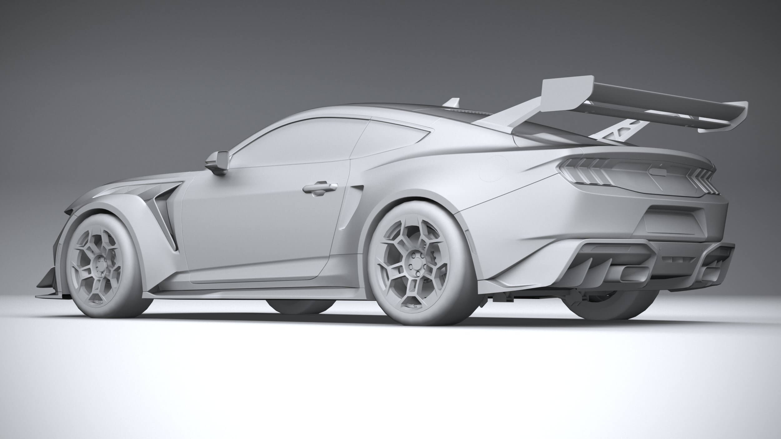 Ford Mustang GTD 2025 Low Poly - 3D Model by SQUIR