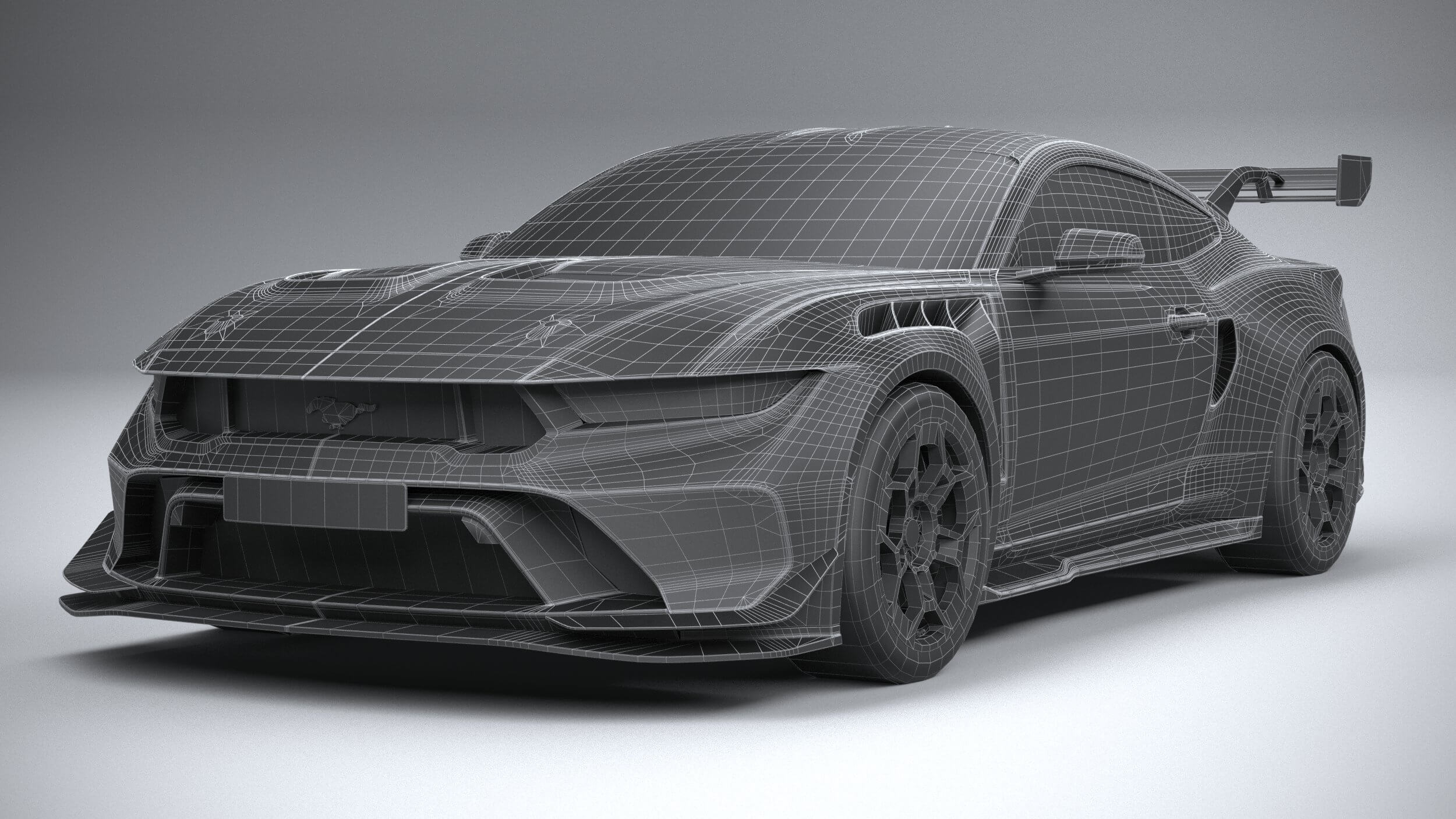 Ford Mustang GTD 2025 Low Poly - 3D Model by SQUIR
