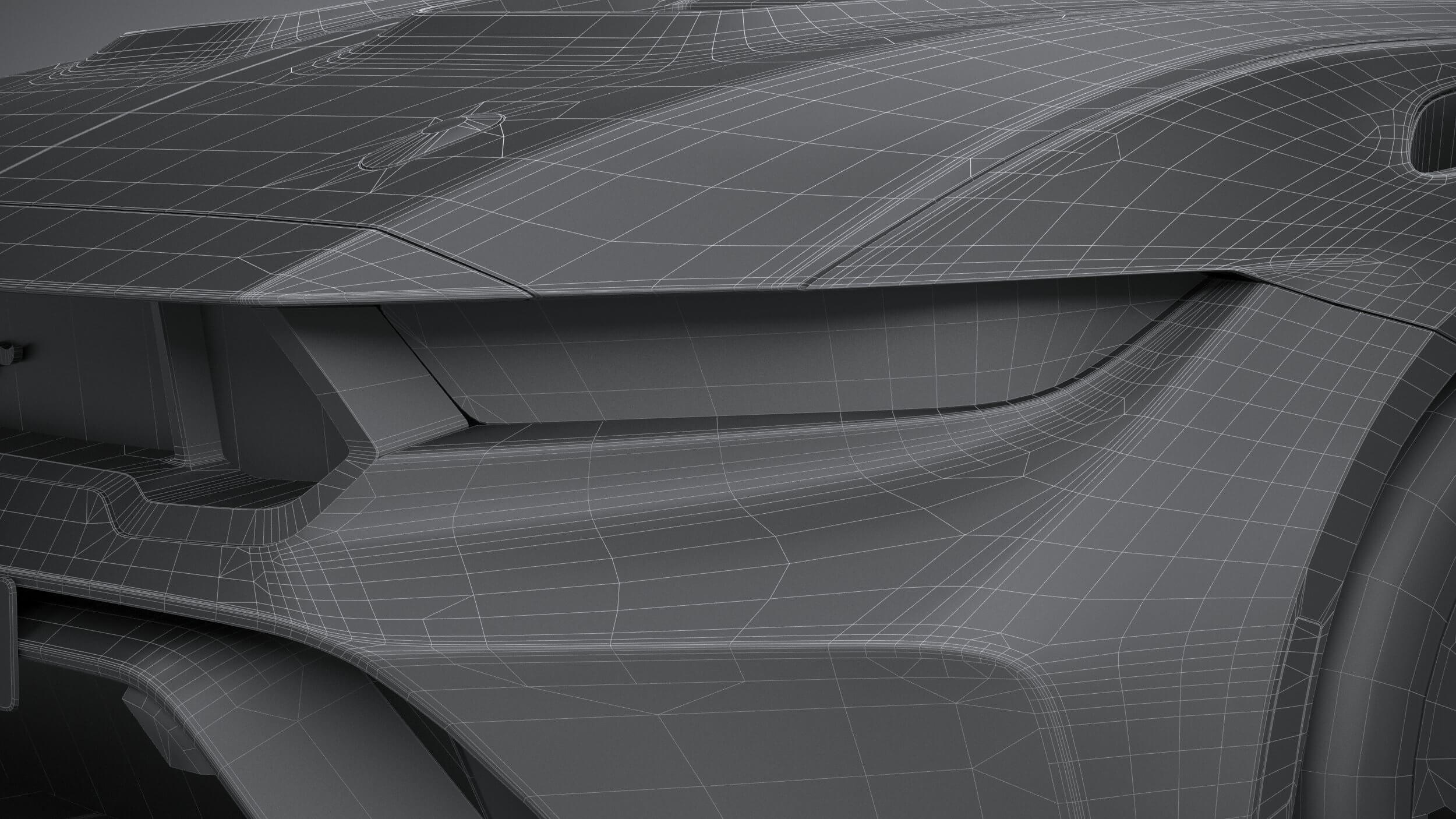 Ford Mustang GTD 2025 Low Poly - 3D Model by SQUIR