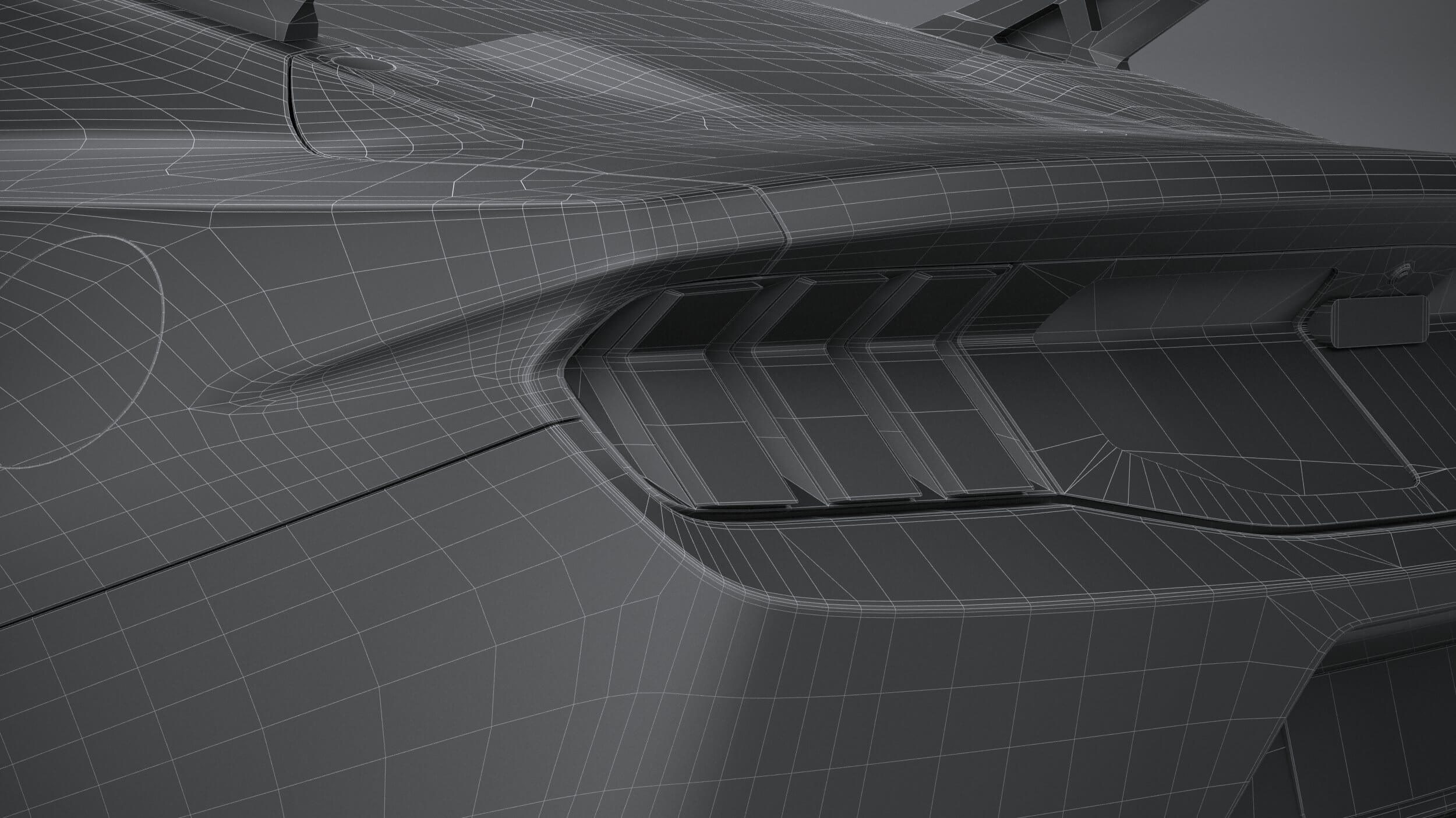 Ford Mustang GTD 2025 Low Poly - 3D Model by SQUIR