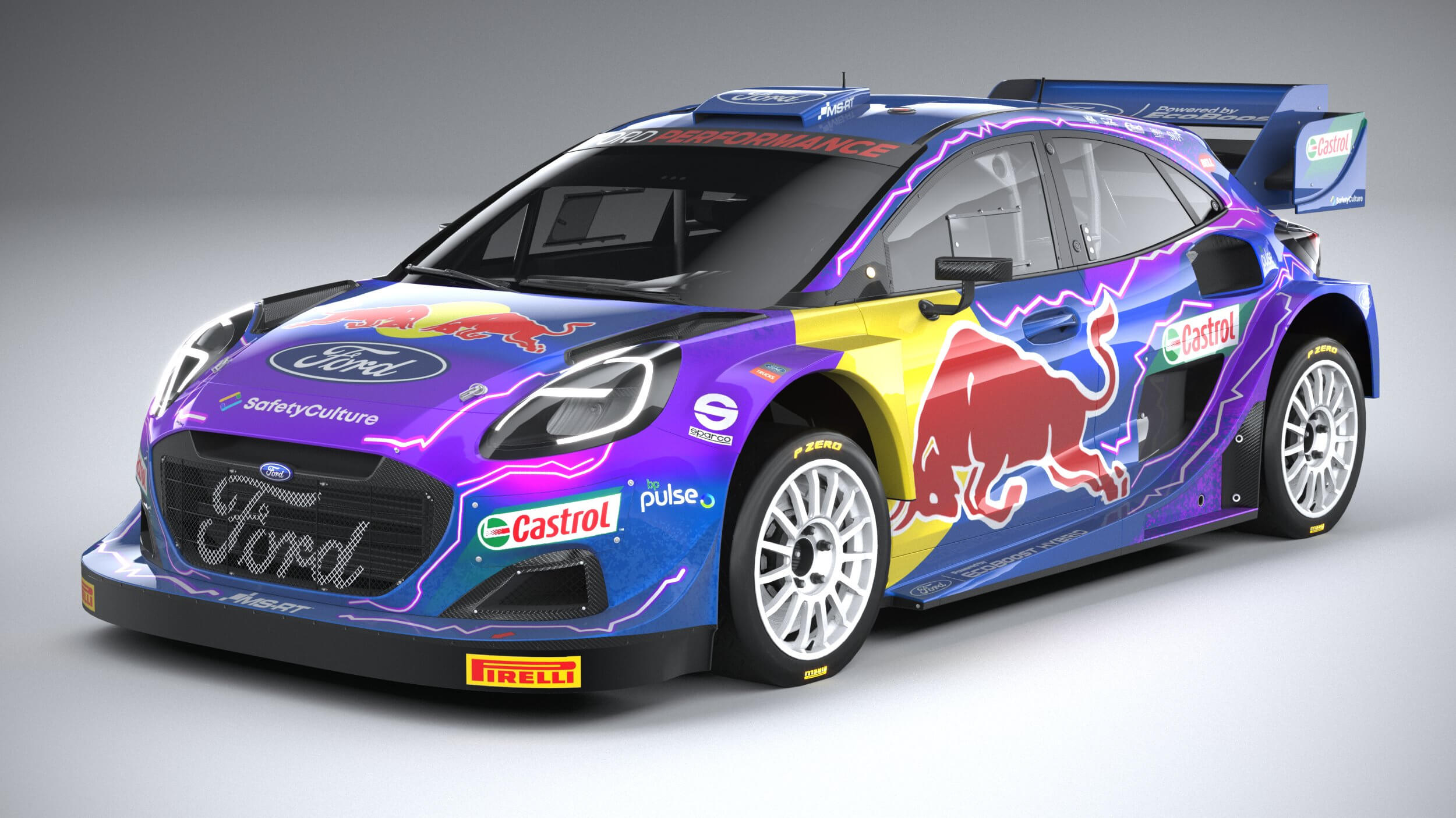 Ford Puma M-Sport WRC Hybrid Rally1 2022 Low Poly 3D Model by SQUIR