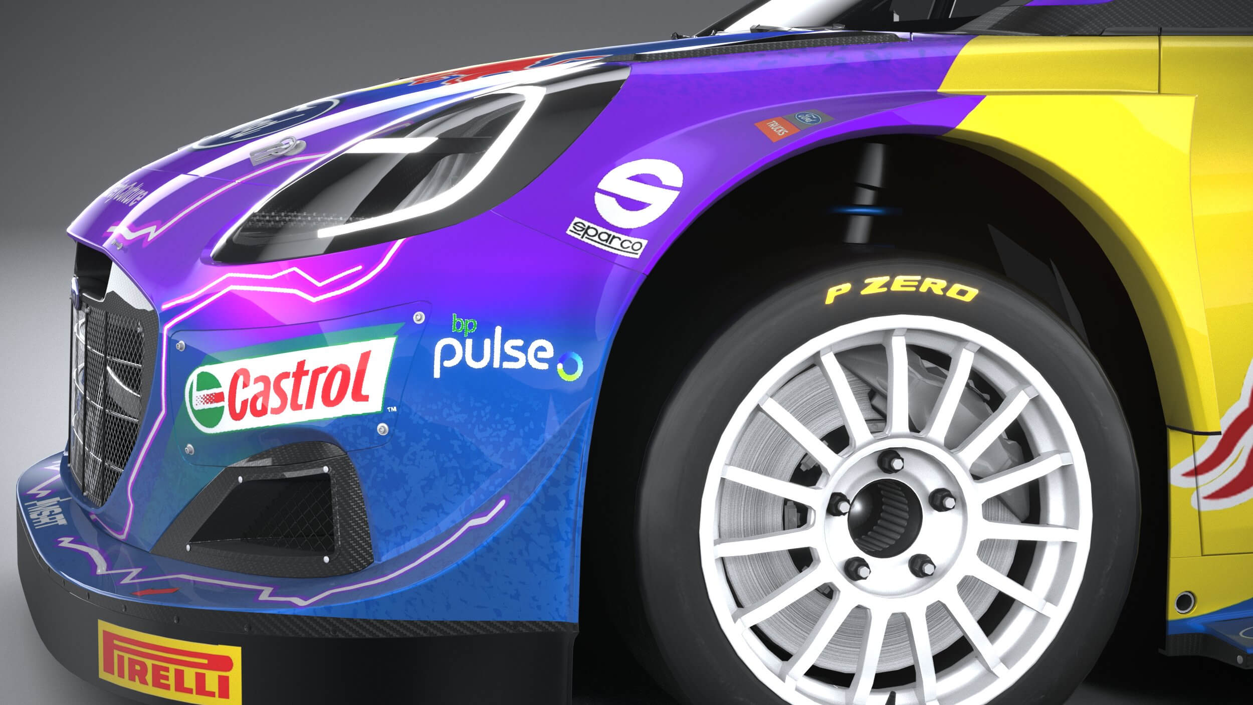 Ford Puma M-Sport WRC Hybrid Rally1 2022 Low Poly 3D Model by SQUIR