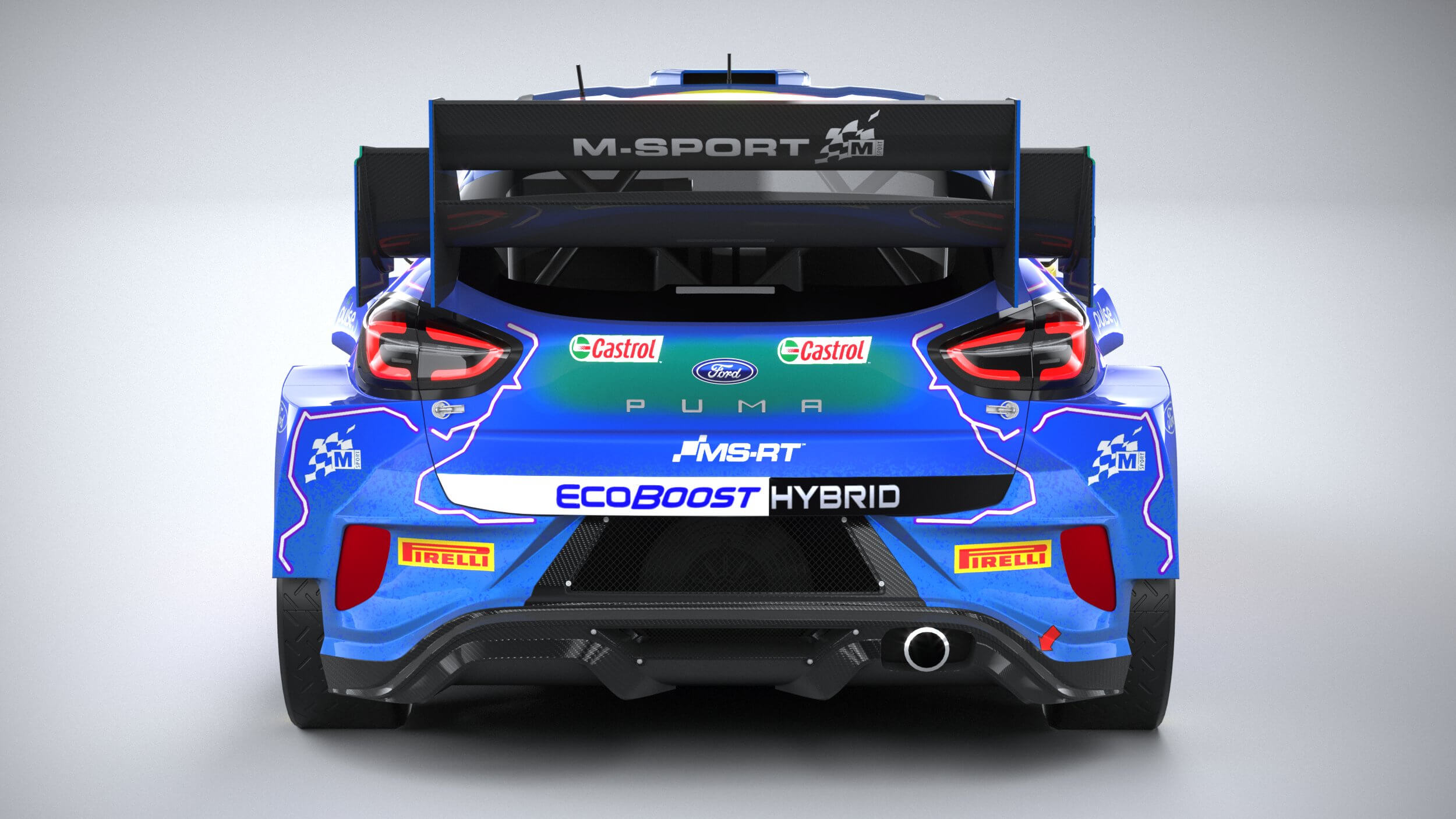 Ford Puma M-Sport WRC Hybrid Rally1 2022 Low Poly 3D Model by SQUIR