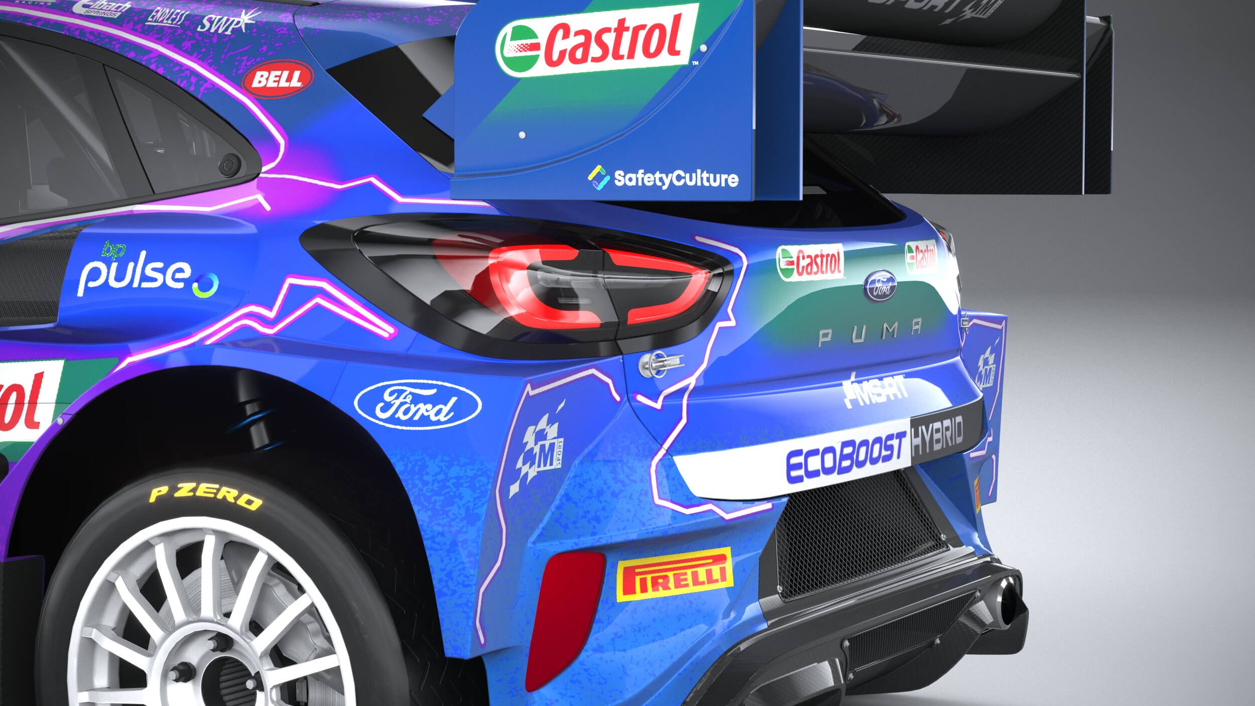 Ford Puma M-Sport WRC Hybrid Rally1 2022 Low Poly 3D Model by SQUIR