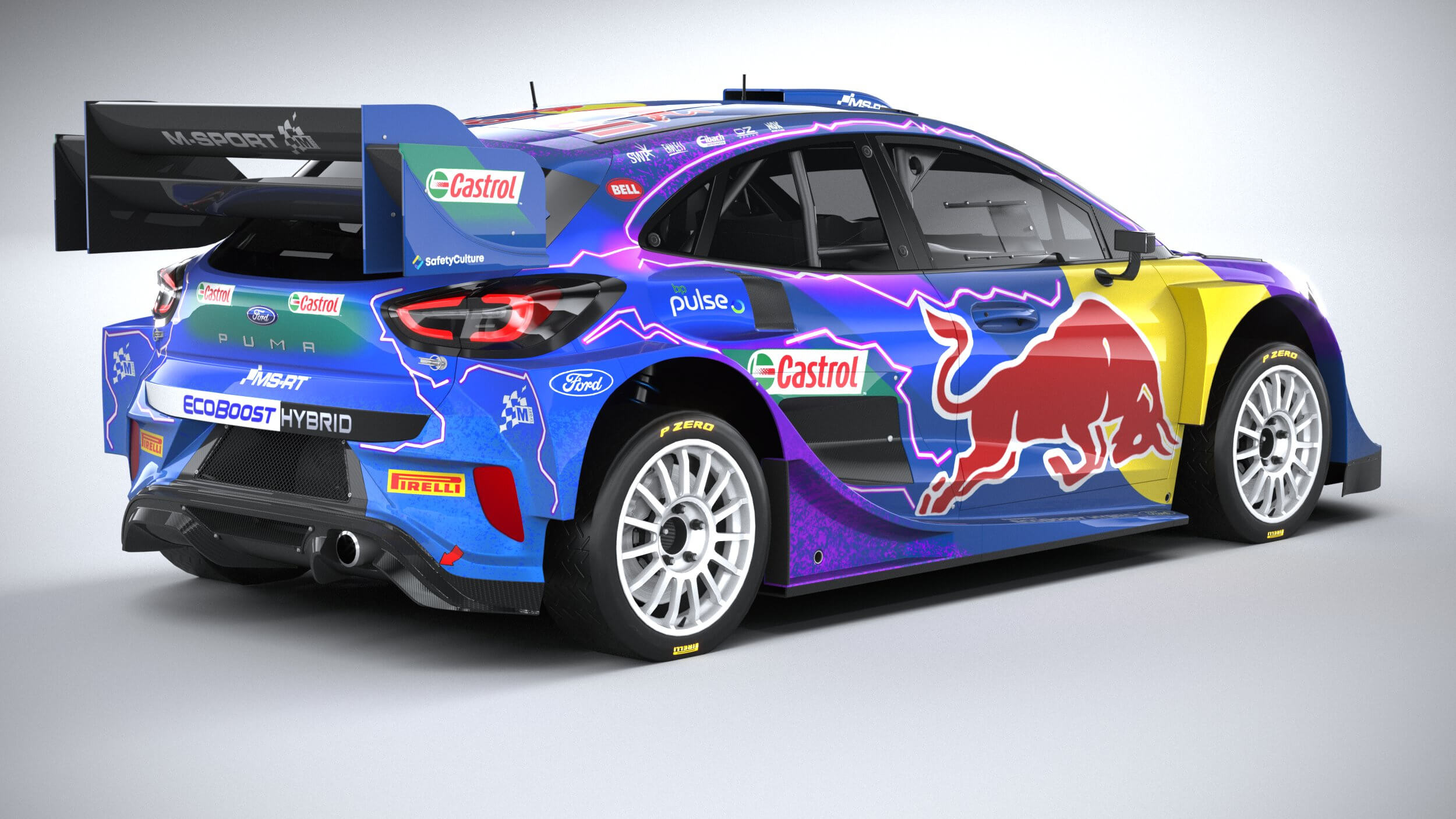 Ford Puma M-Sport WRC Hybrid Rally1 2022 Low Poly 3D Model by SQUIR