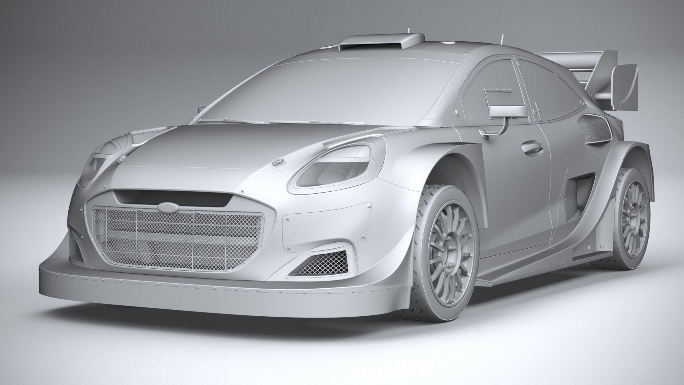 Ford Puma M-Sport WRC Hybrid Rally1 2022 3D Model by SQUIR