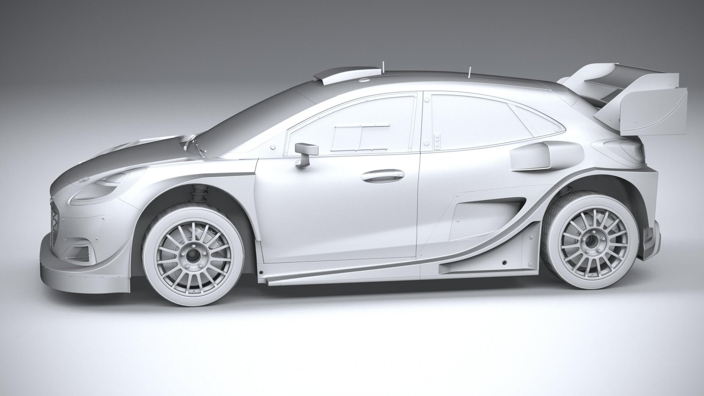 Ford Puma M-Sport WRC Hybrid Rally1 2022 3D Model by SQUIR