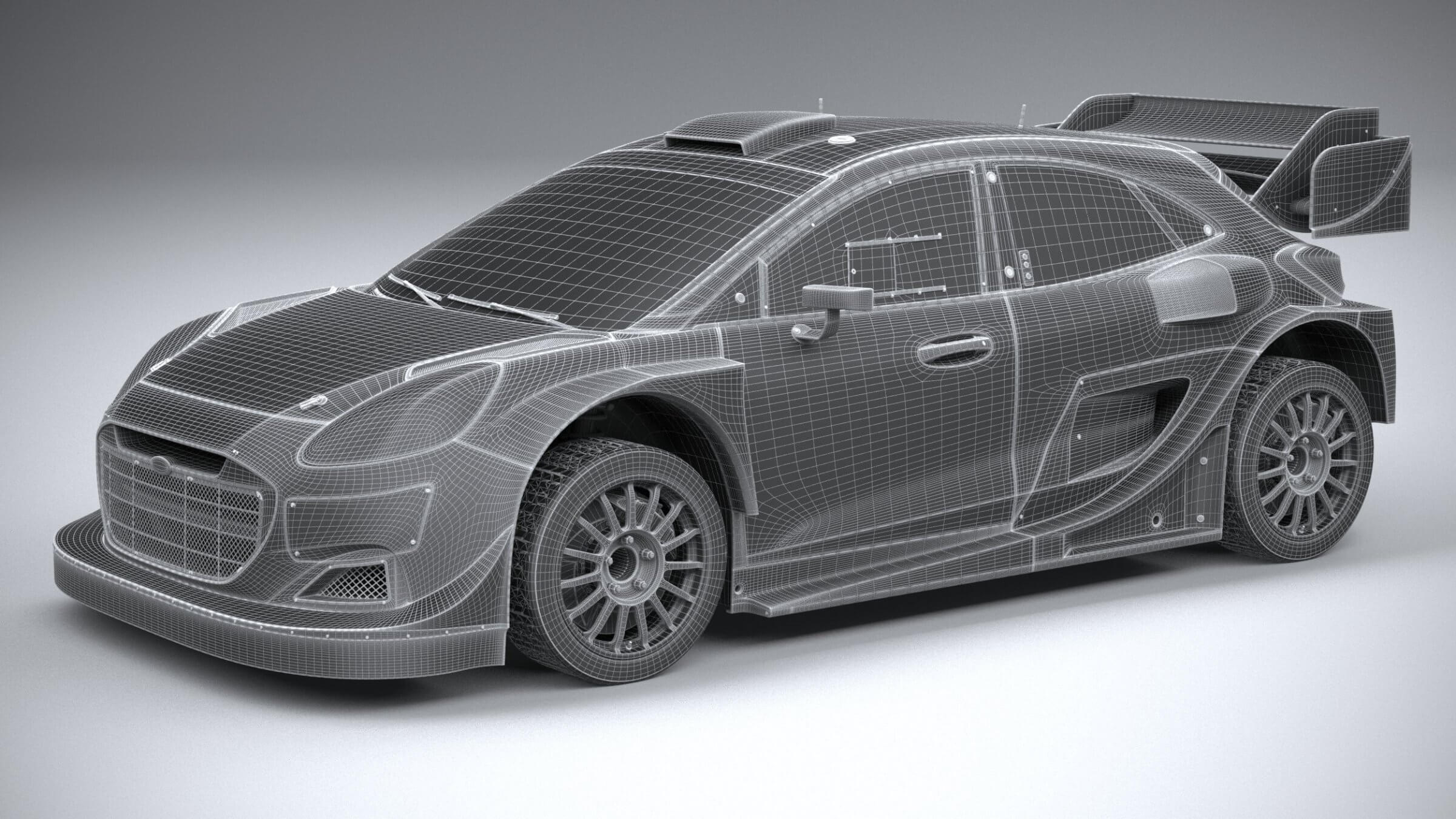 Ford Puma M-Sport WRC Hybrid Rally1 2022 3D Model by SQUIR