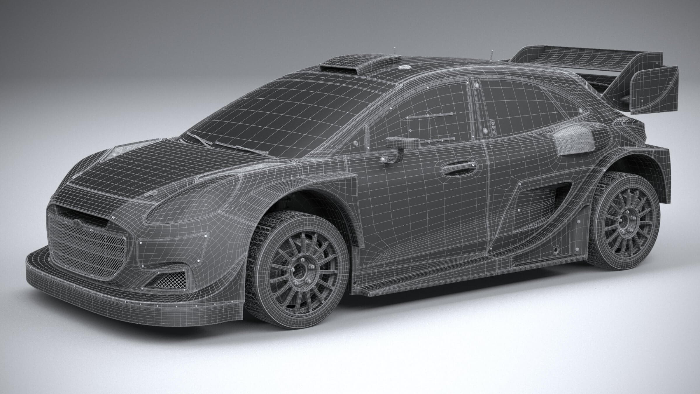 Ford Puma M-Sport WRC Hybrid Rally1 2022 3D Model by SQUIR