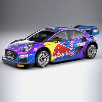 Ford Puma M-Sport WRC Hybrid Rally1 2022 3D Model by SQUIR