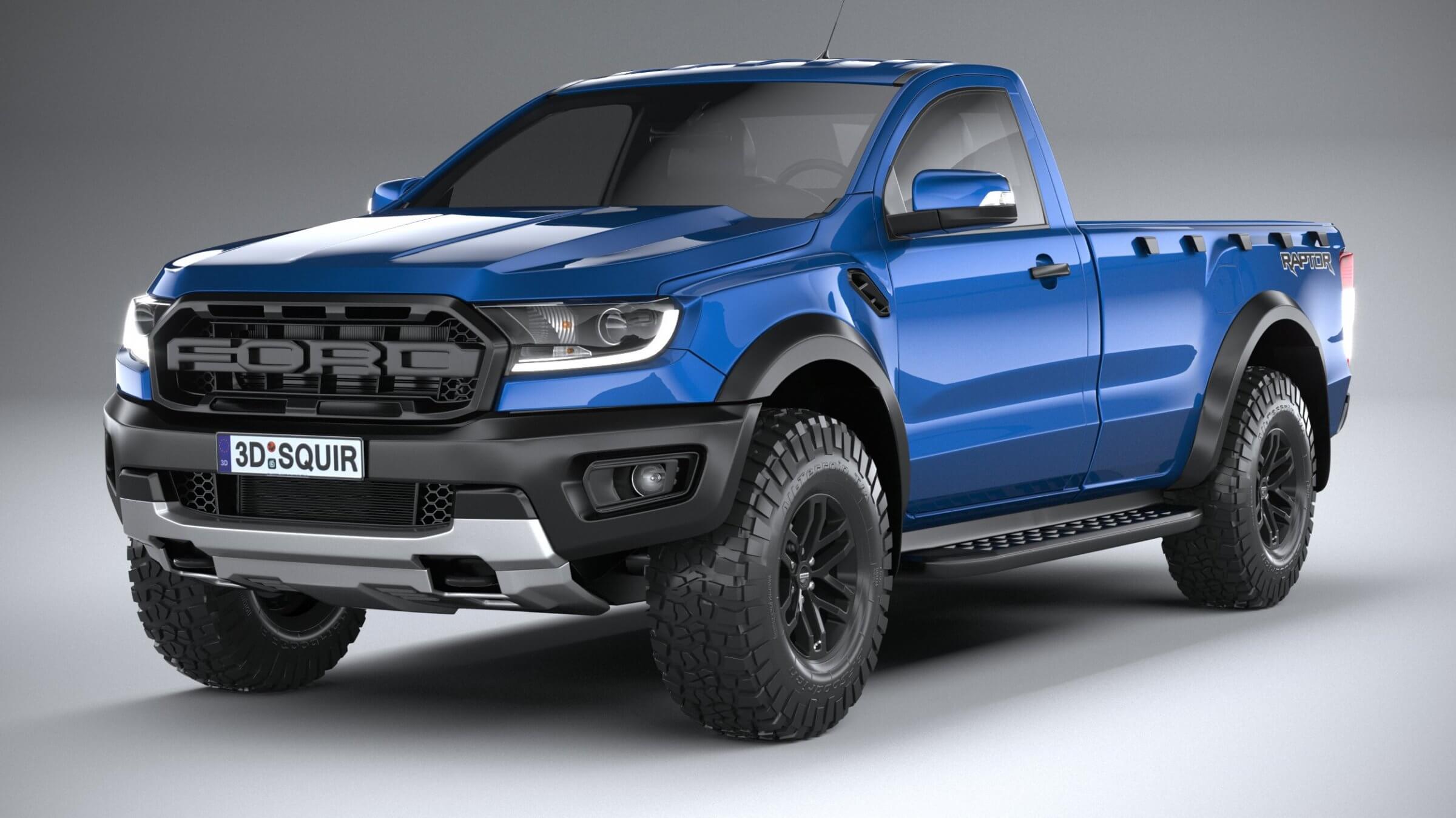 Ford Ranger Raptor Single Cab 2019 - 3D Model by SQUIR