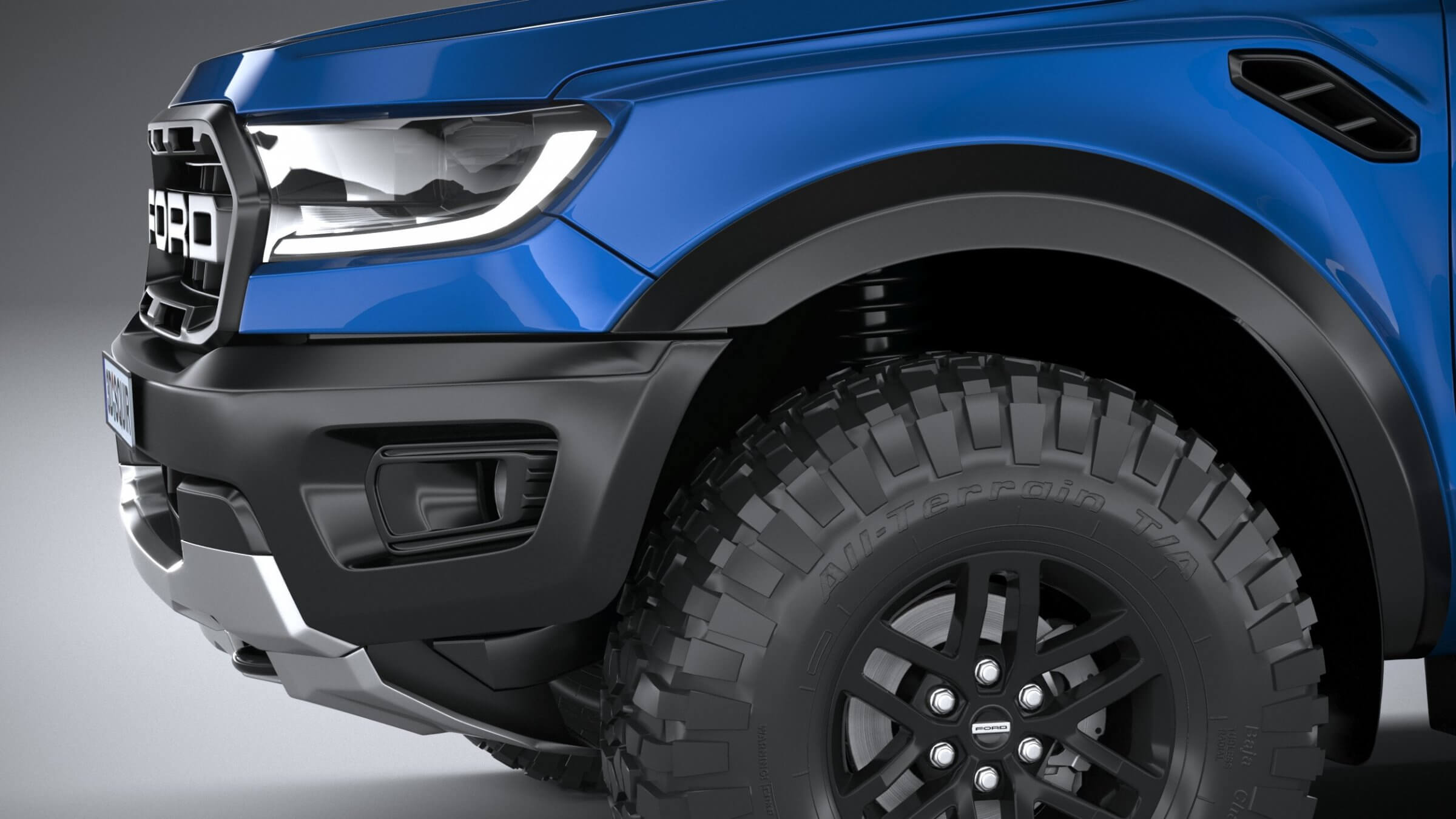 Ford Ranger Raptor Single Cab 2019 - 3D Model by SQUIR
