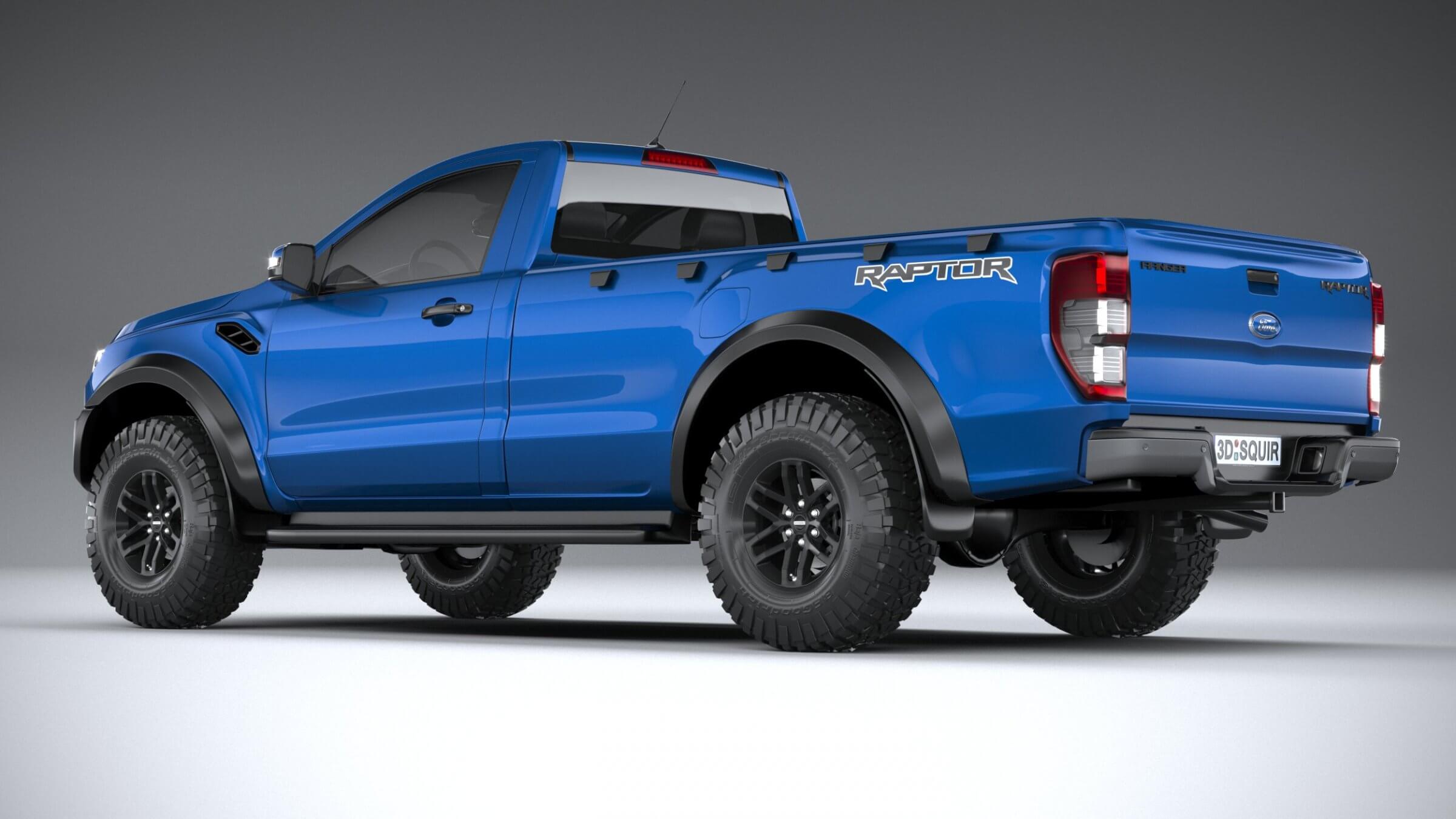 Ford Ranger Raptor Single Cab 2019 - 3D Model by SQUIR
