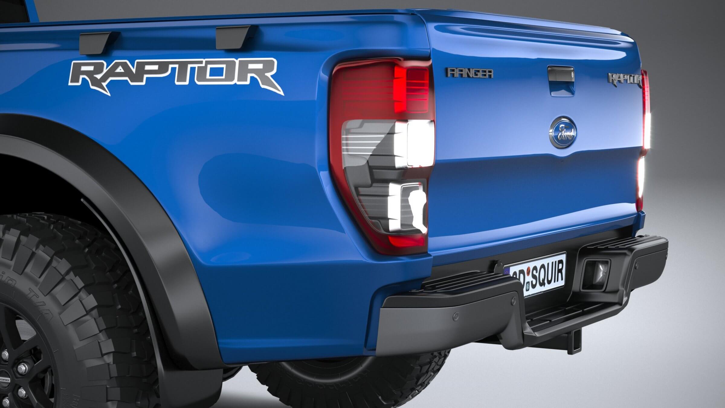 Ford Ranger Raptor Single Cab 2019 - 3D Model by SQUIR