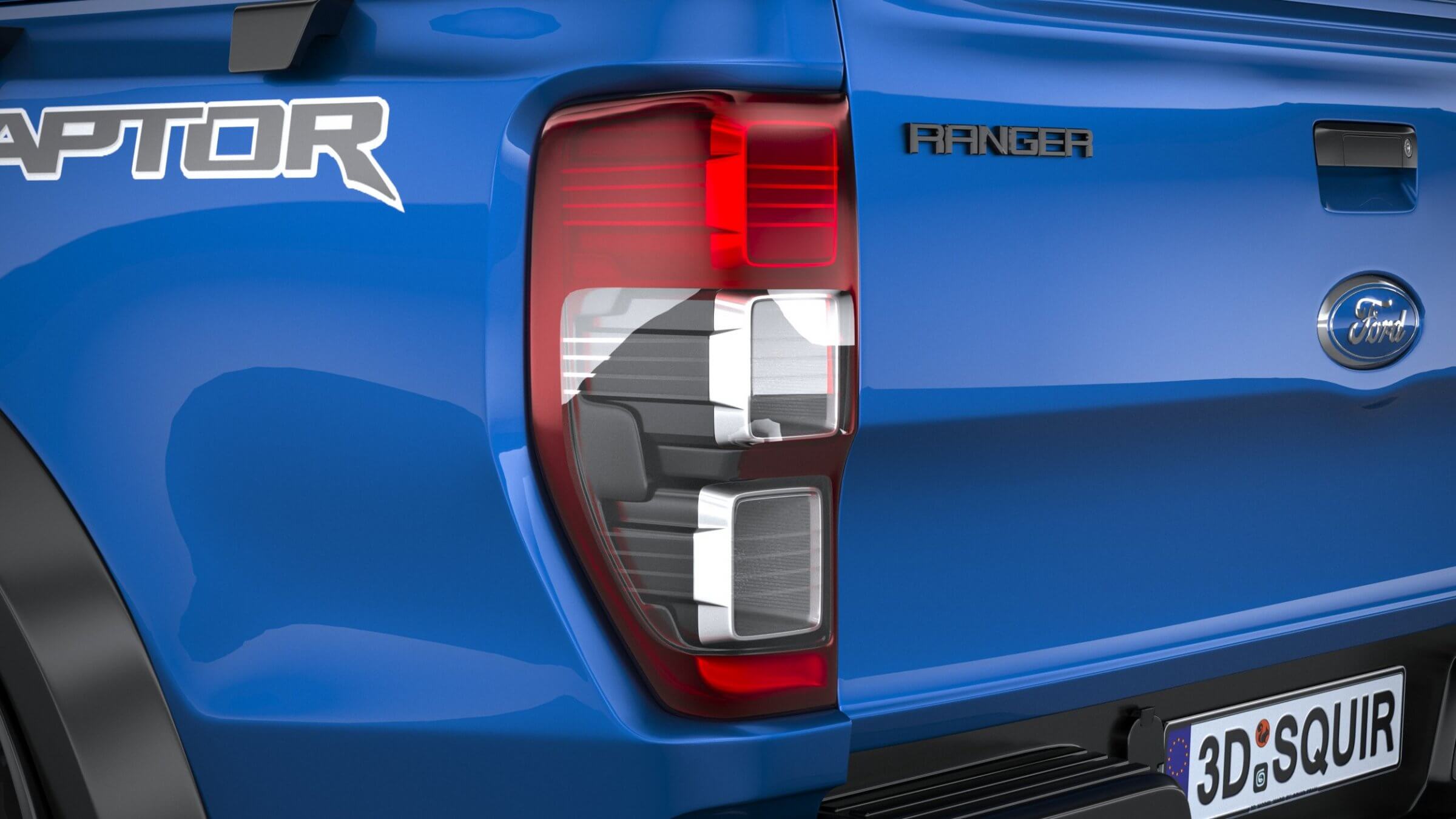 Ford Ranger Raptor Single Cab 2019 - 3D Model by SQUIR