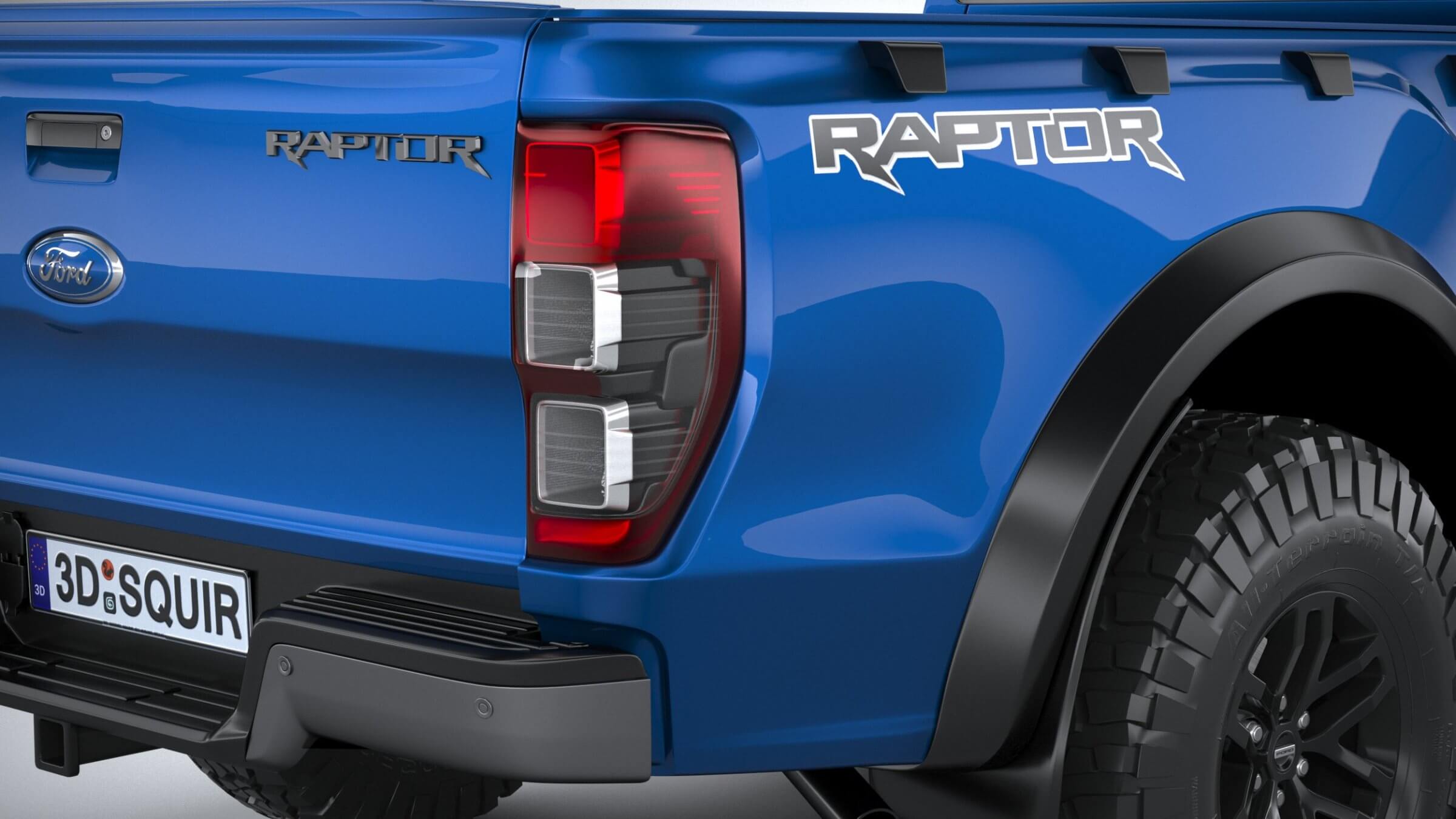 Ford Ranger Raptor Single Cab 2019 - 3D Model by SQUIR