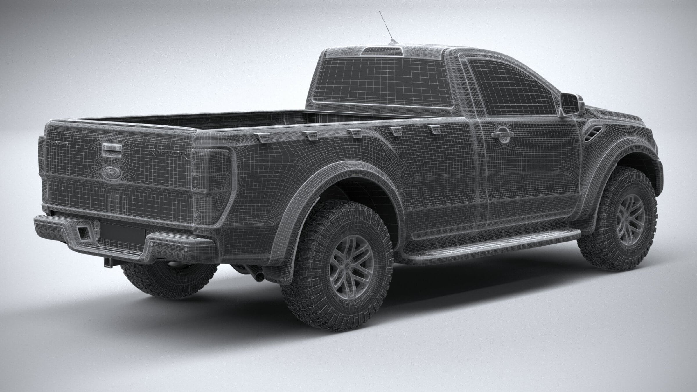 Ford Ranger Raptor Single Cab 2019 - 3D Model by SQUIR