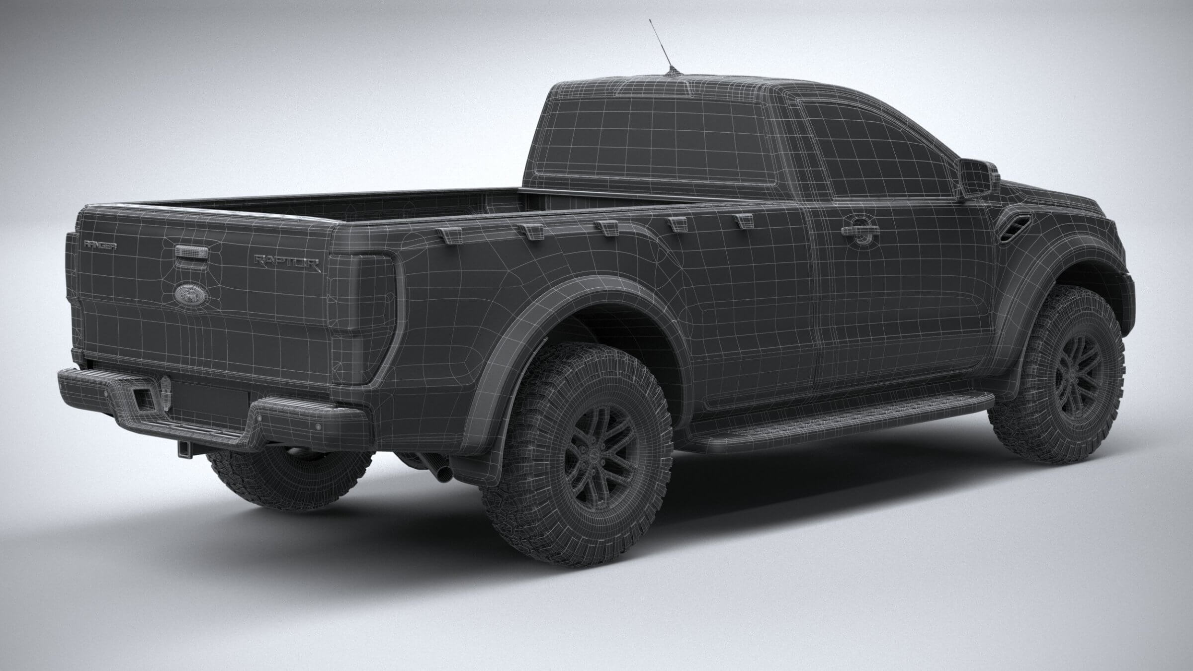 Ford Ranger Raptor Single Cab 2019 - 3D Model by SQUIR