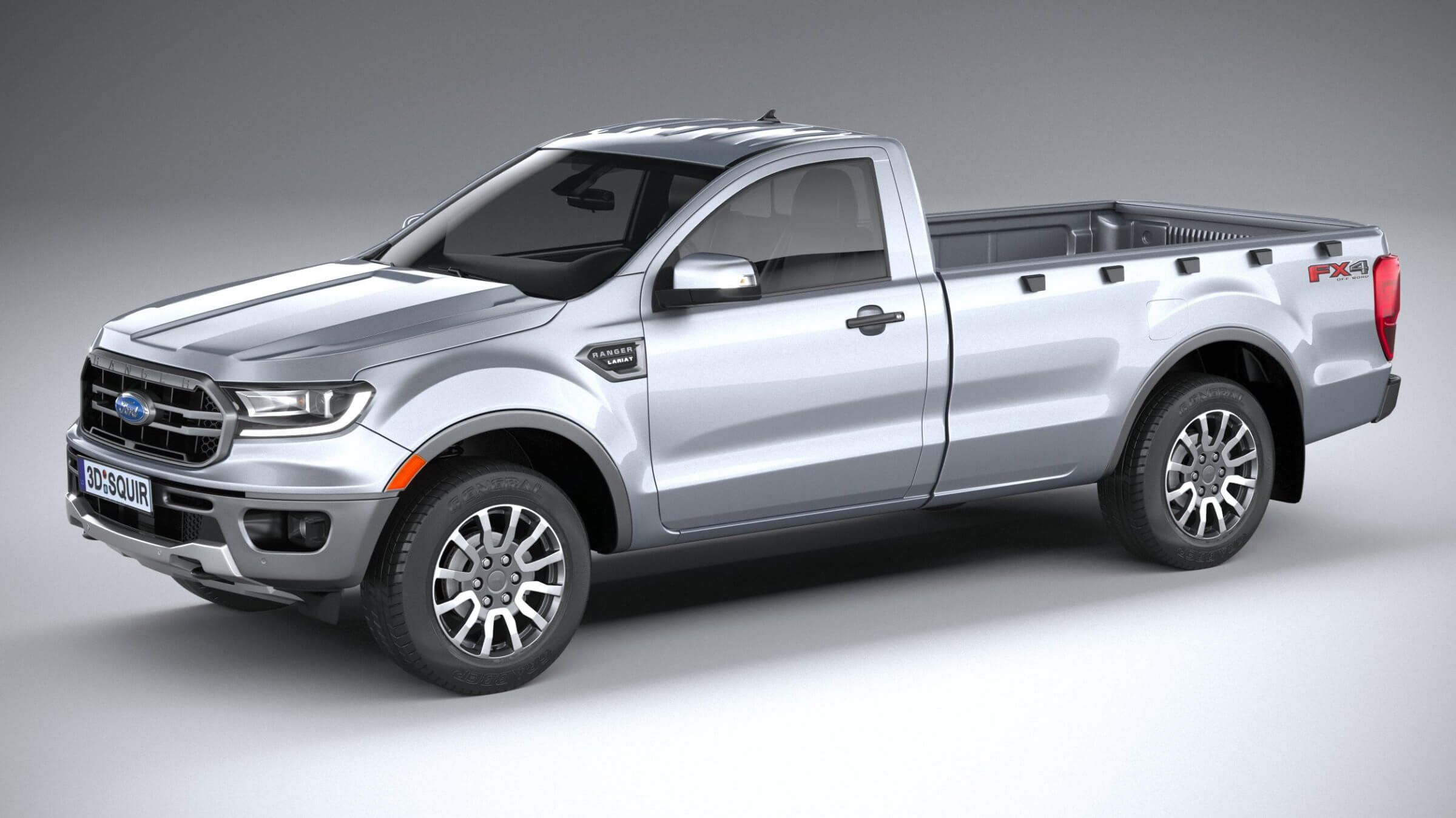 Ford Ranger Single Cab 2019 - 3D Model by SQUIR