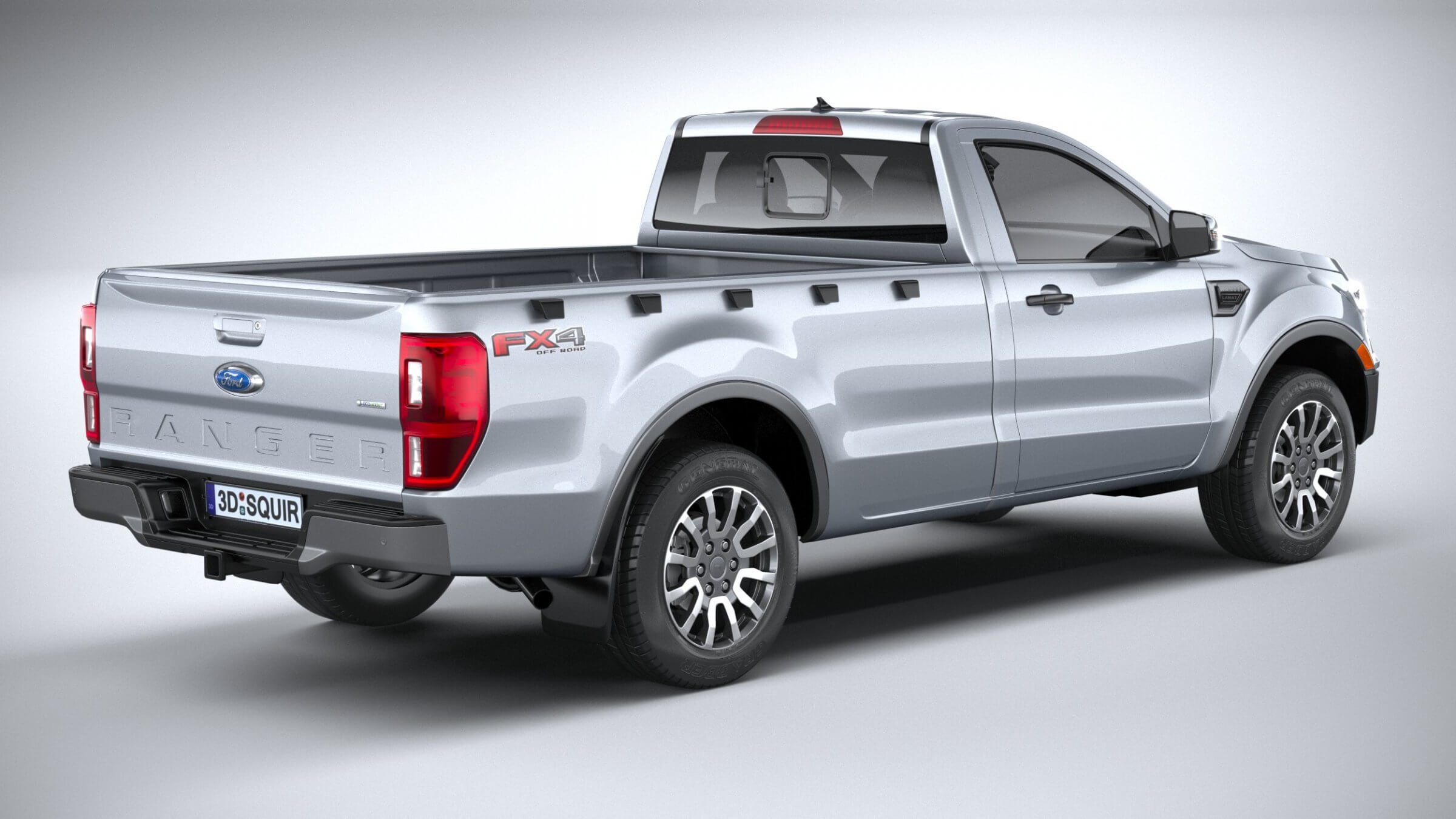 Ford Ranger Single Cab 2019 - 3D Model by SQUIR