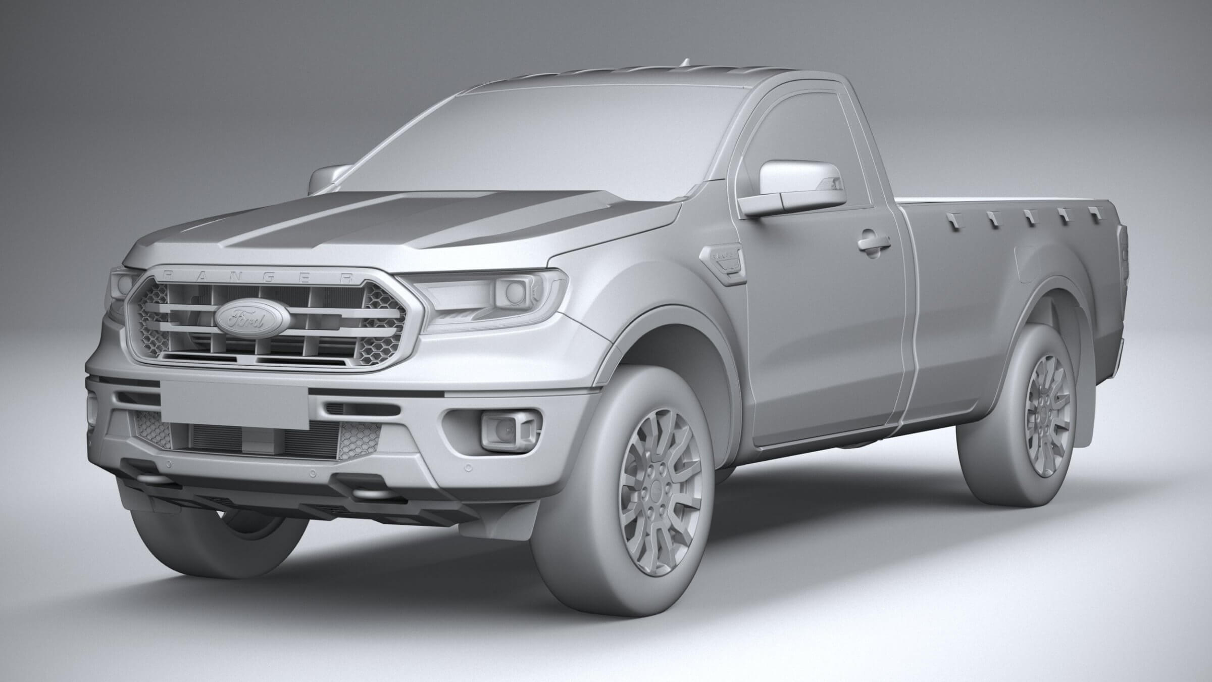 Ford Ranger Single Cab 2019 - 3D Model by SQUIR